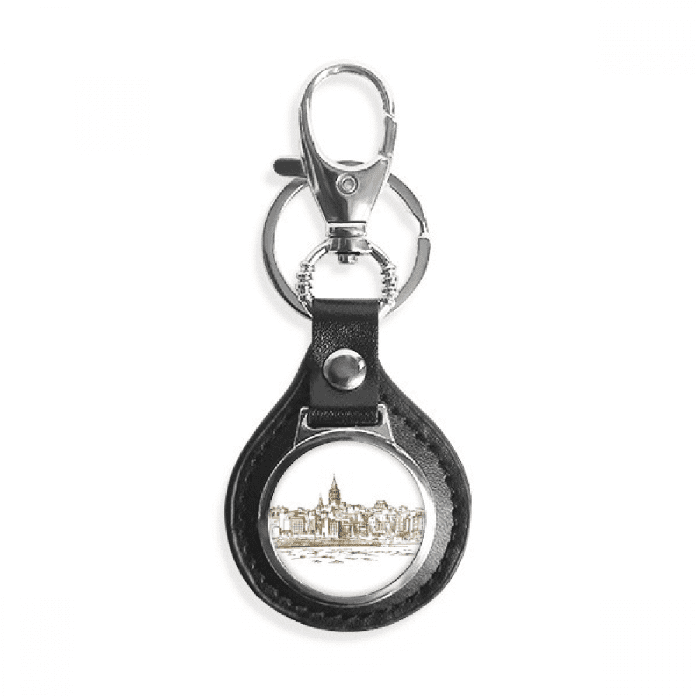 turkey river landmark sketch landscape key link chain keyholder finder ...