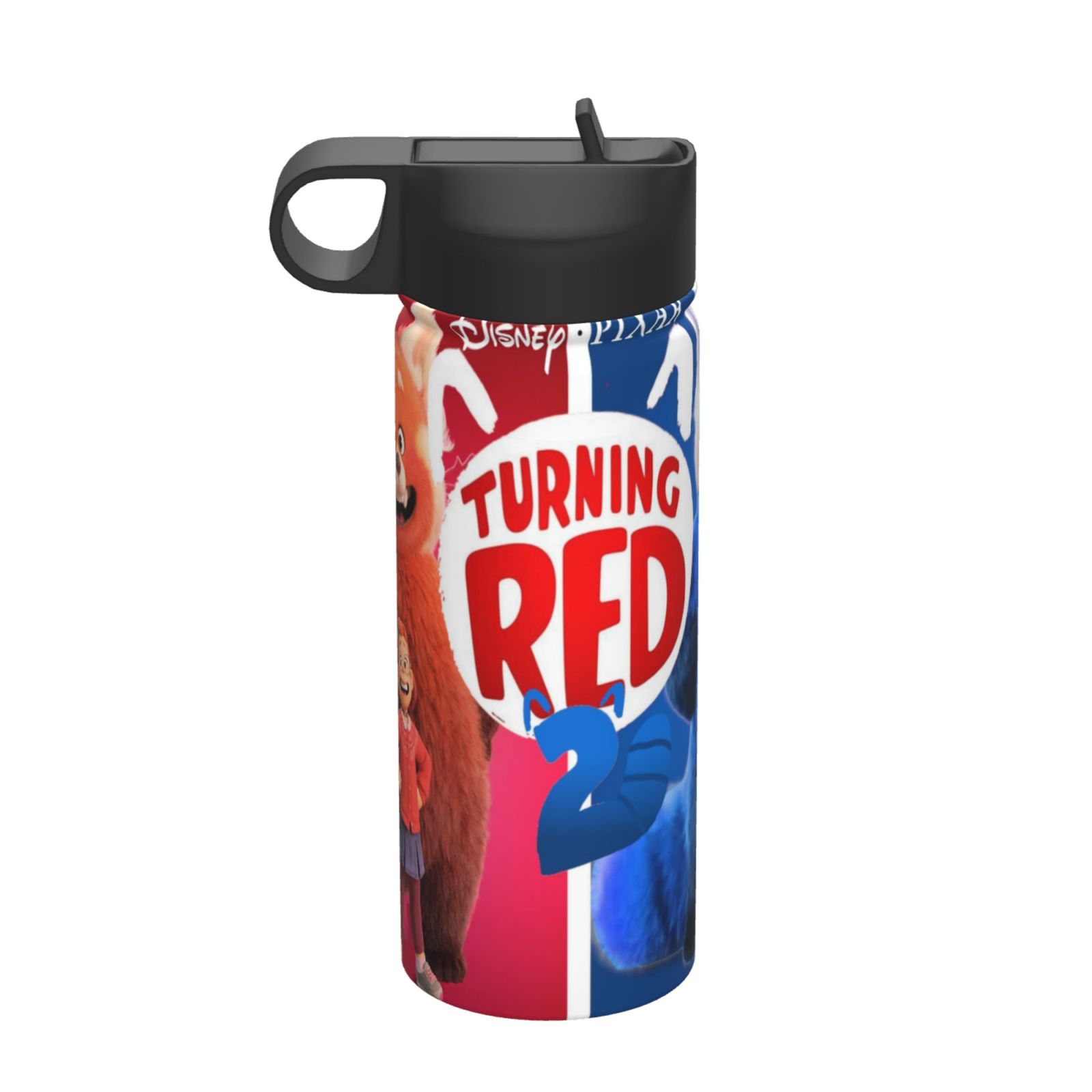 turning red Kids Insulated Water Bottle With Straw - 18 Oz Stainless ...