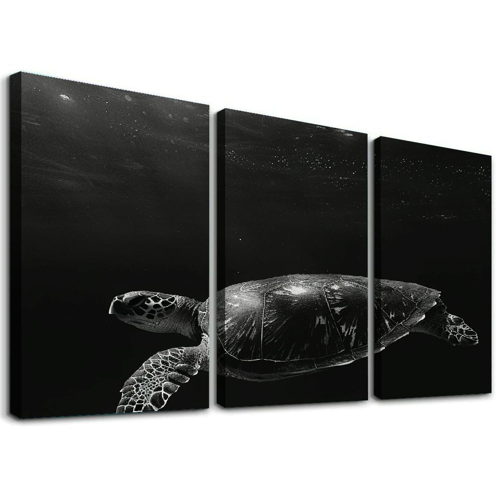 turtle ocean night Canvas Canvas Print Living Room Bedroom Home Office ...