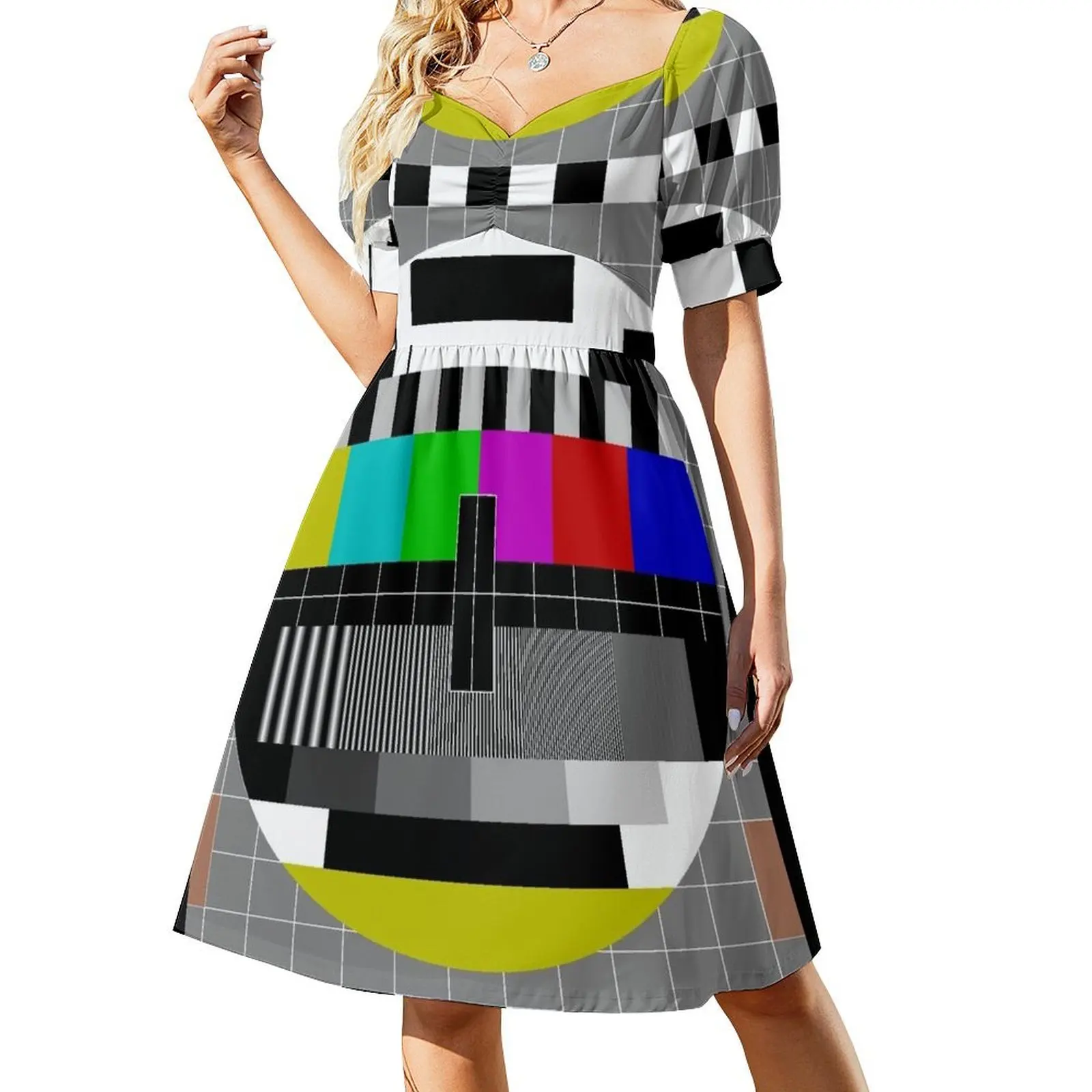 tv test screen Sleeveless Dress clothes dresses women 2025 beach dress ...