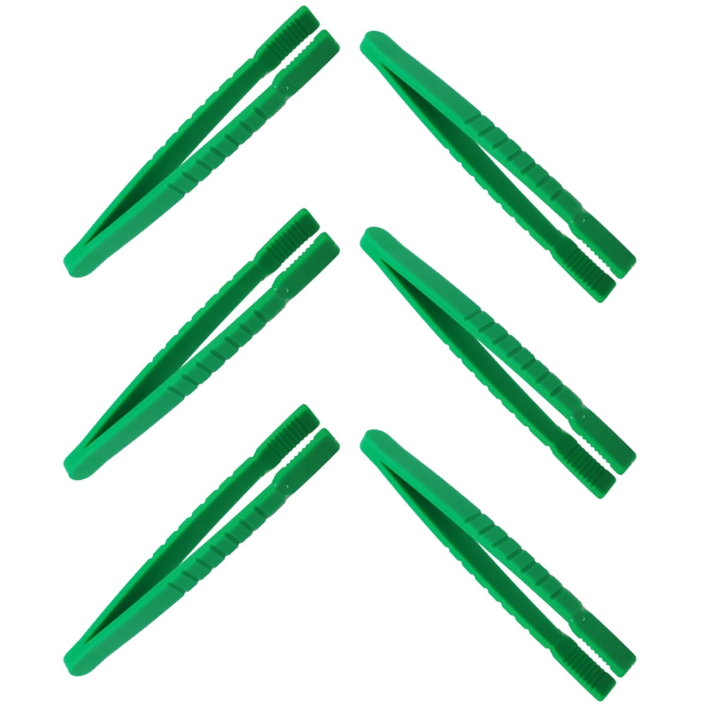 tweezers for crafts 6pcs Plastic Tweezers Kids Tweezers Flat Tweezers ...