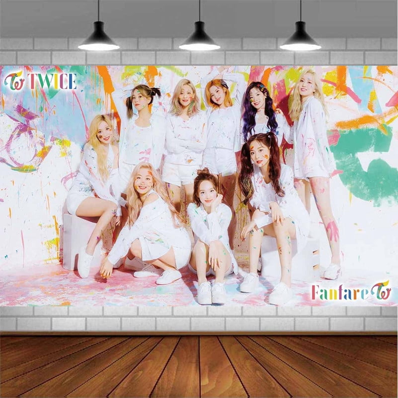twice Backdrop Banner Party Supplies Poster Movie Theme Background for ...