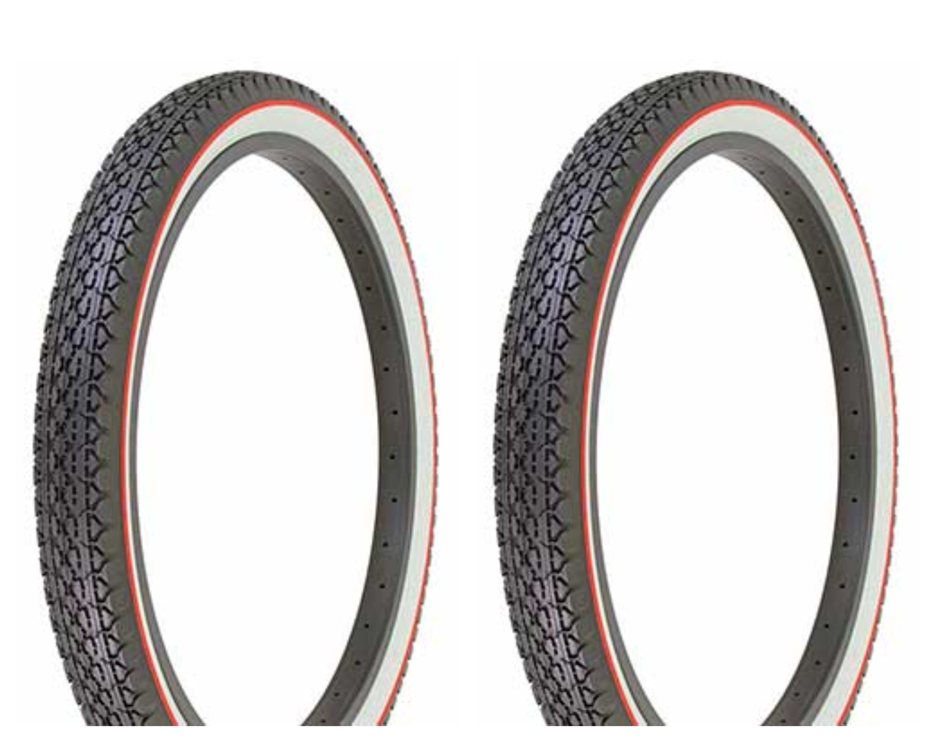 two Tire Duro 24 x 2.125 Black/White Side Wall Red line HF-133 ...
