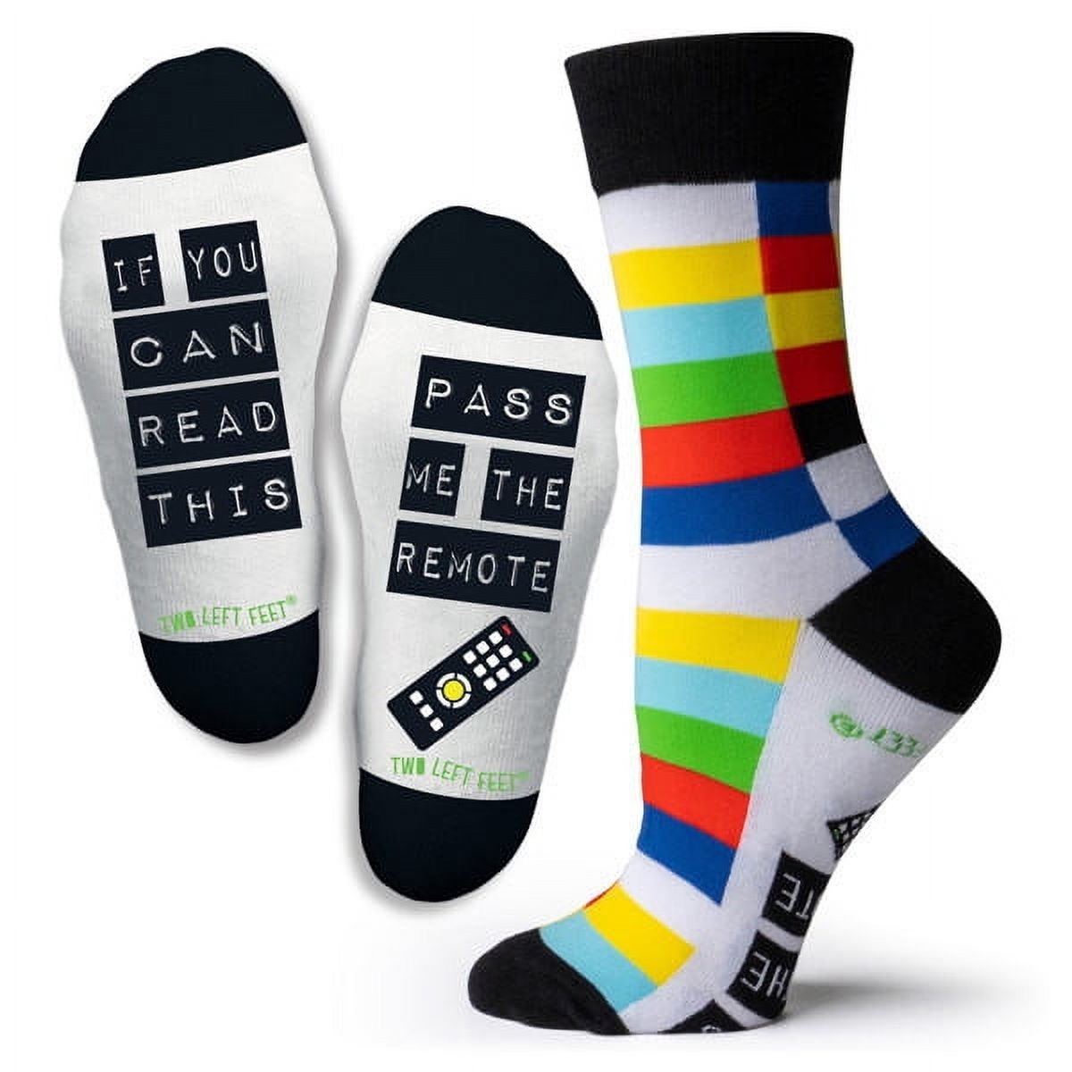 two left feet Remote Control Freak SM Socks - Walmart.com