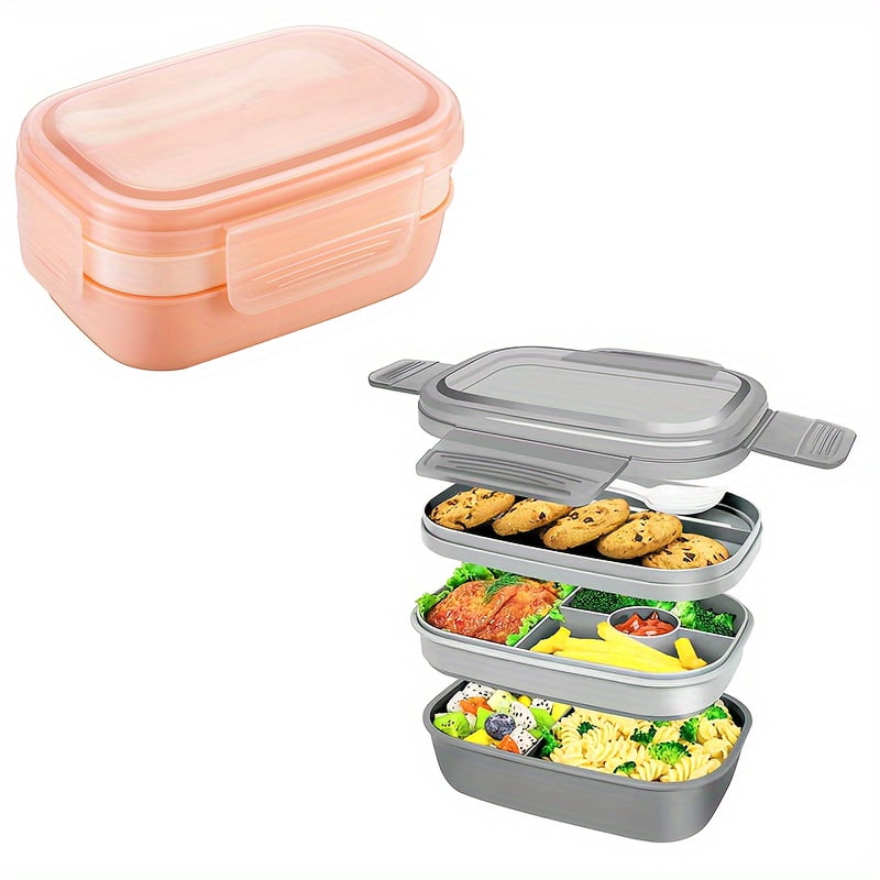(two pack 2-Pack Office Lunch Box Set Sealed Fruit Box Salad Box ...