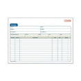two-part invoice book, two-part carbonless, 5.56 x 8.44, 50 forms total ...