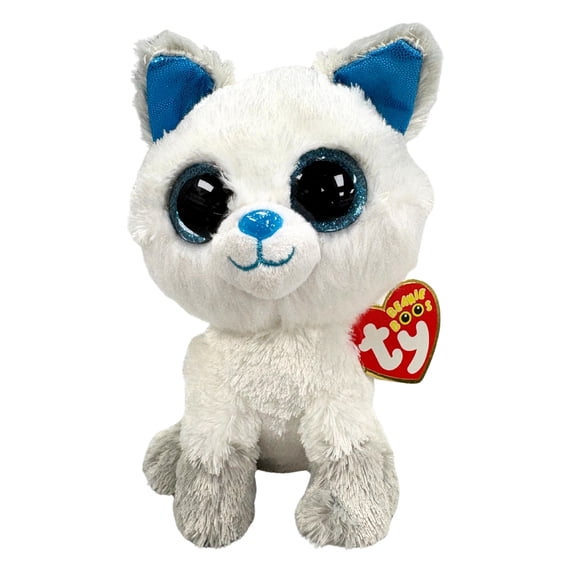 Ty Beanie Boos Exclusive 6 inch - Frost the White Fox with Glittery ...