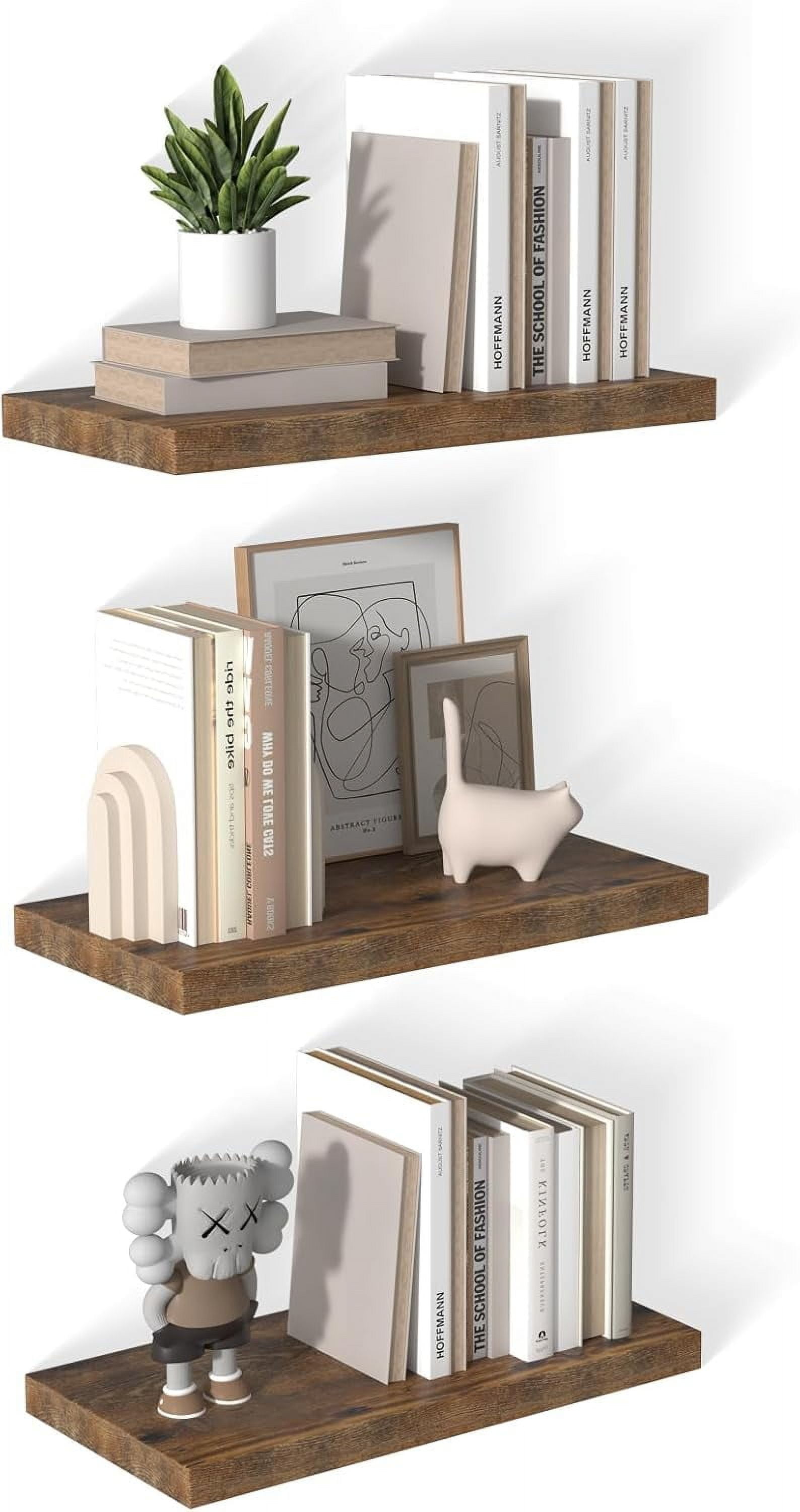 tyfcxvio Large Floating Shelves for Wall 24" W x 12" D x 1.2" H Deep ...