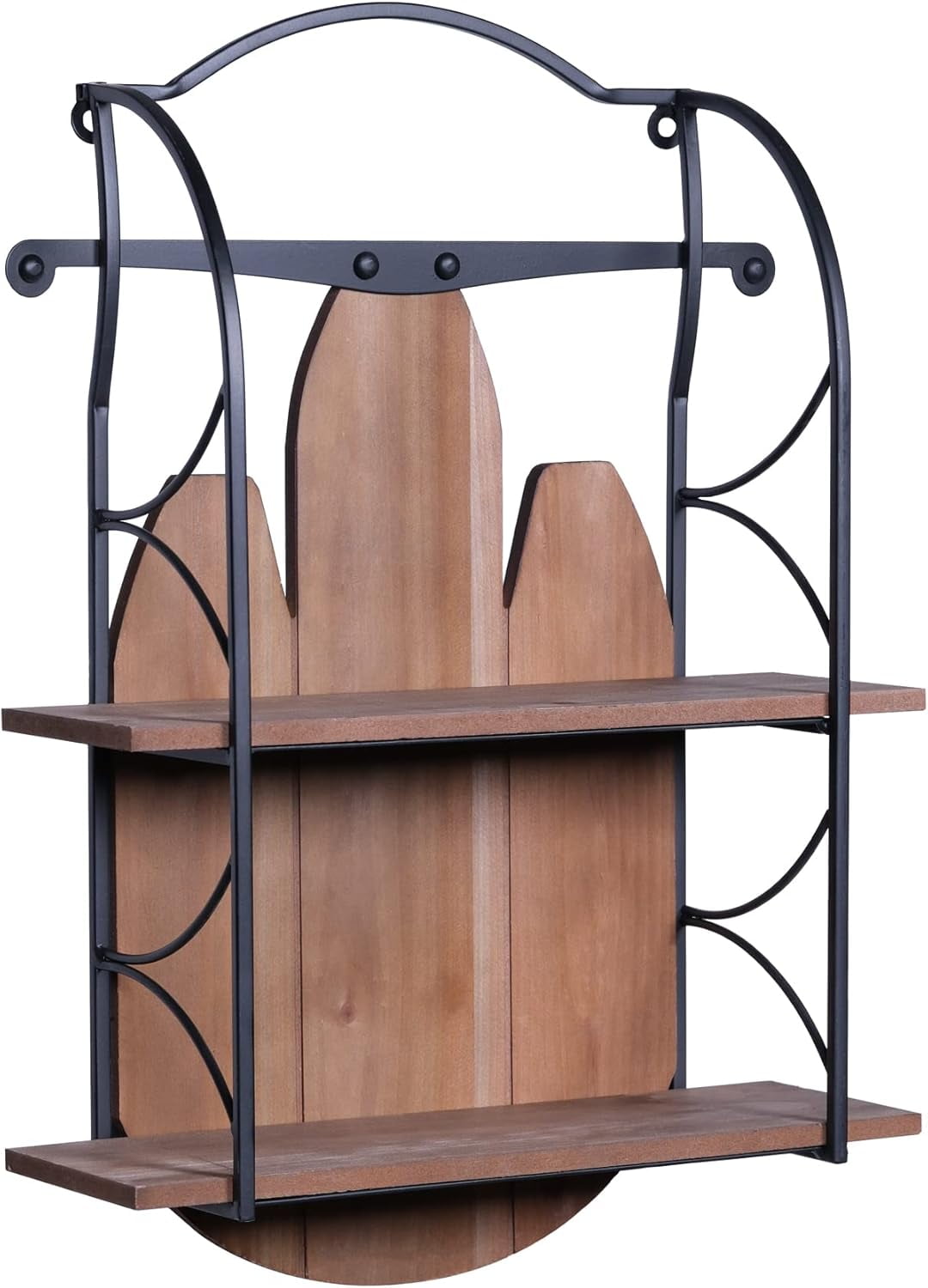 tygcfd Stratton Decor Farmhouse Winter Sled Shaped Wood Wall Shelf ...