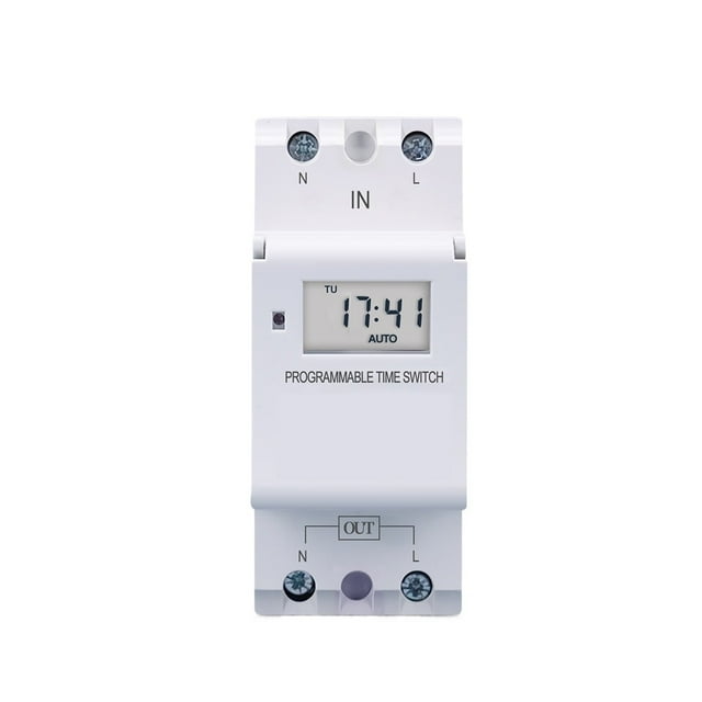 type Din Rail 2 wire Weekly 7 Days Programmable Digital TIME SWITCH ...