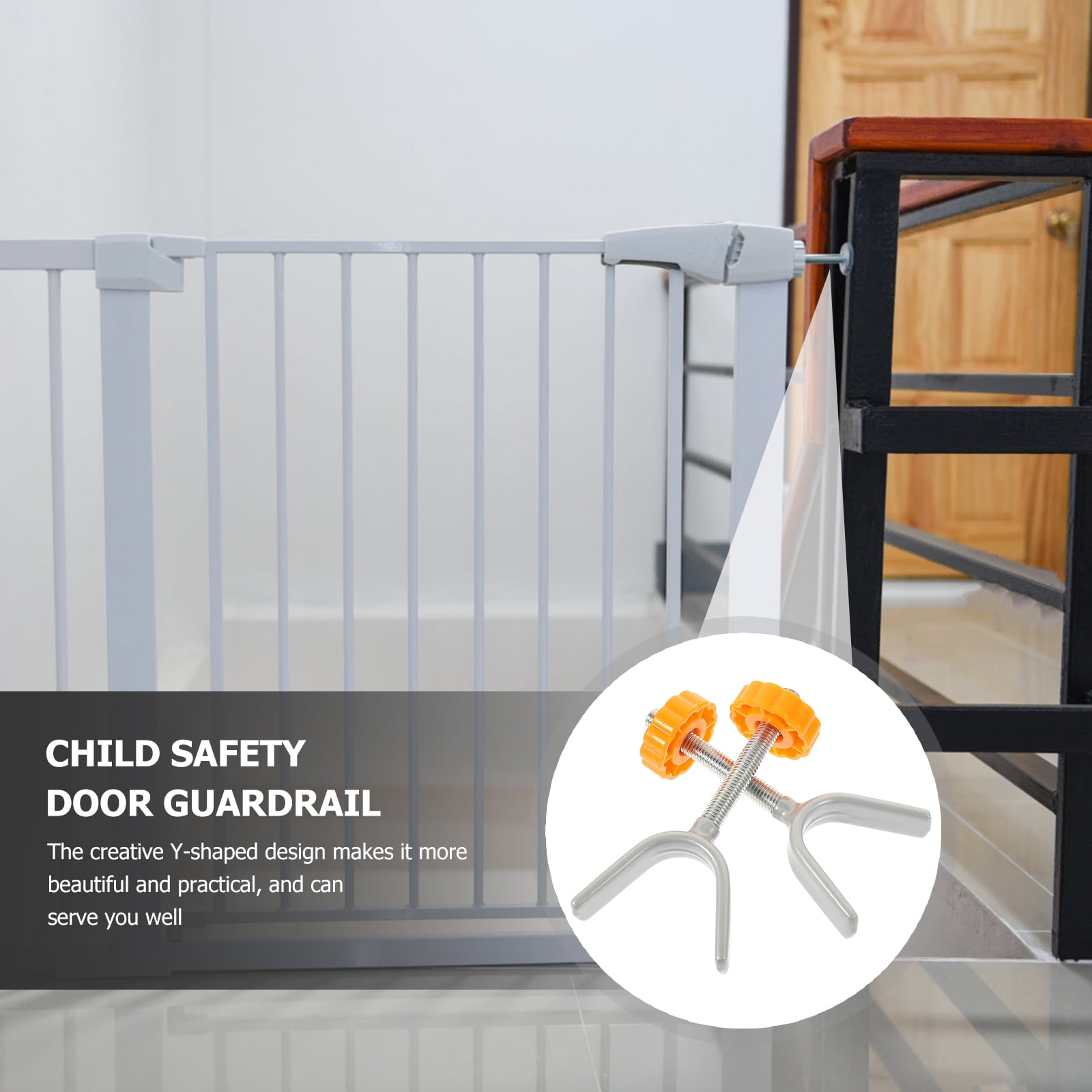 - type Threaded Spindle Rods Stair Gate Parts, Stair Bannister Adapters ...