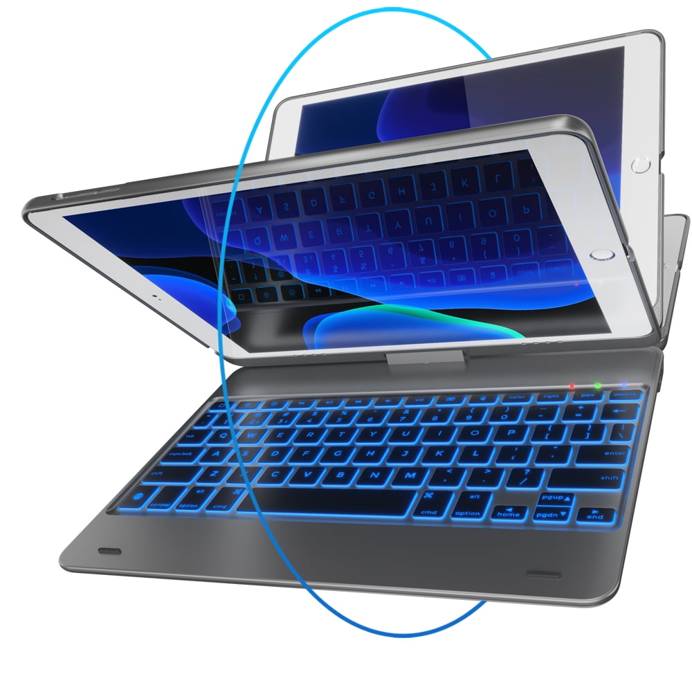Typecase Keyboard Case for iPad 9.7 inch 6th/5th Gen, Air 2 & 1 - 360 ...