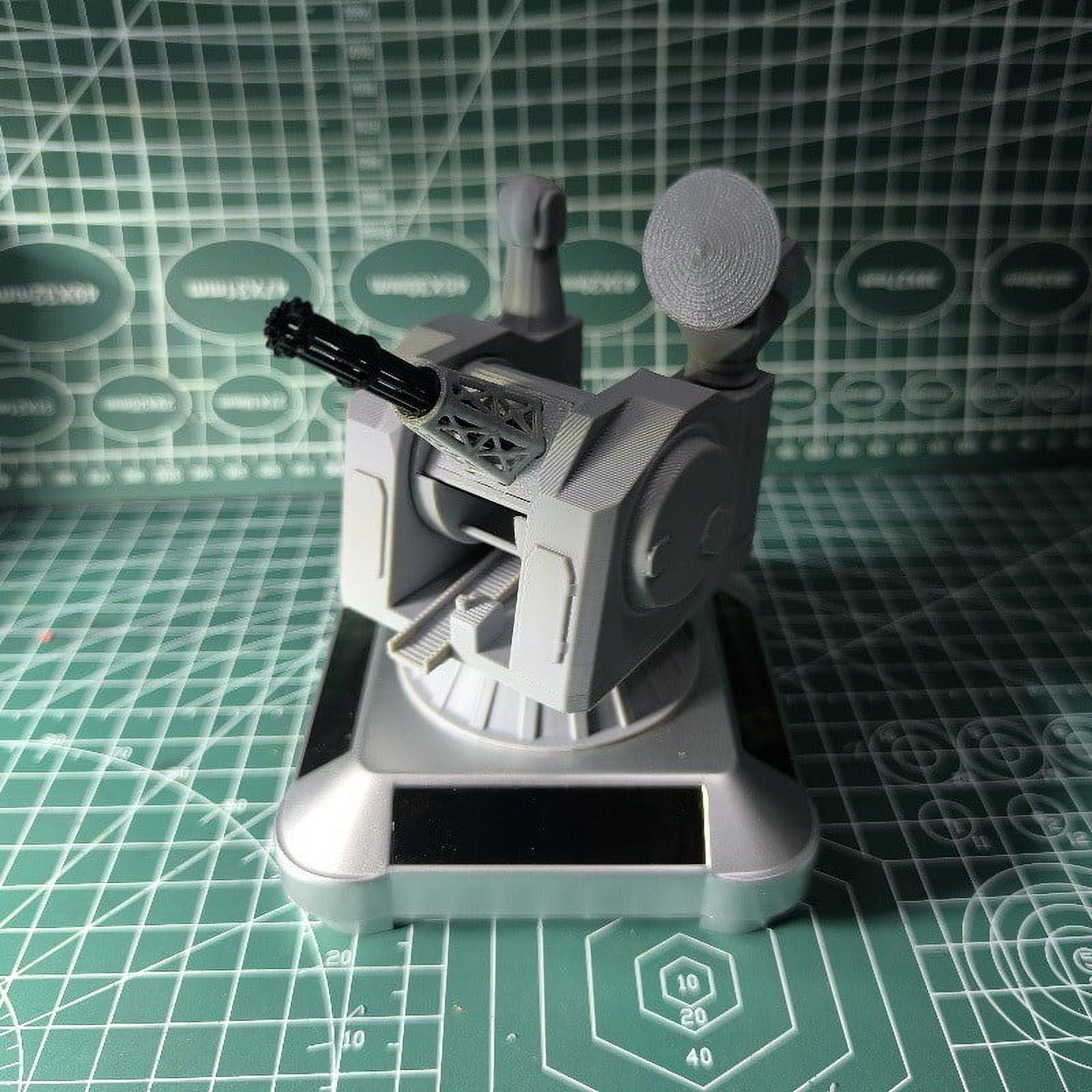 tzyudk 3D Printed Solar-Powered Military Model Rotating Ornament, Car ...