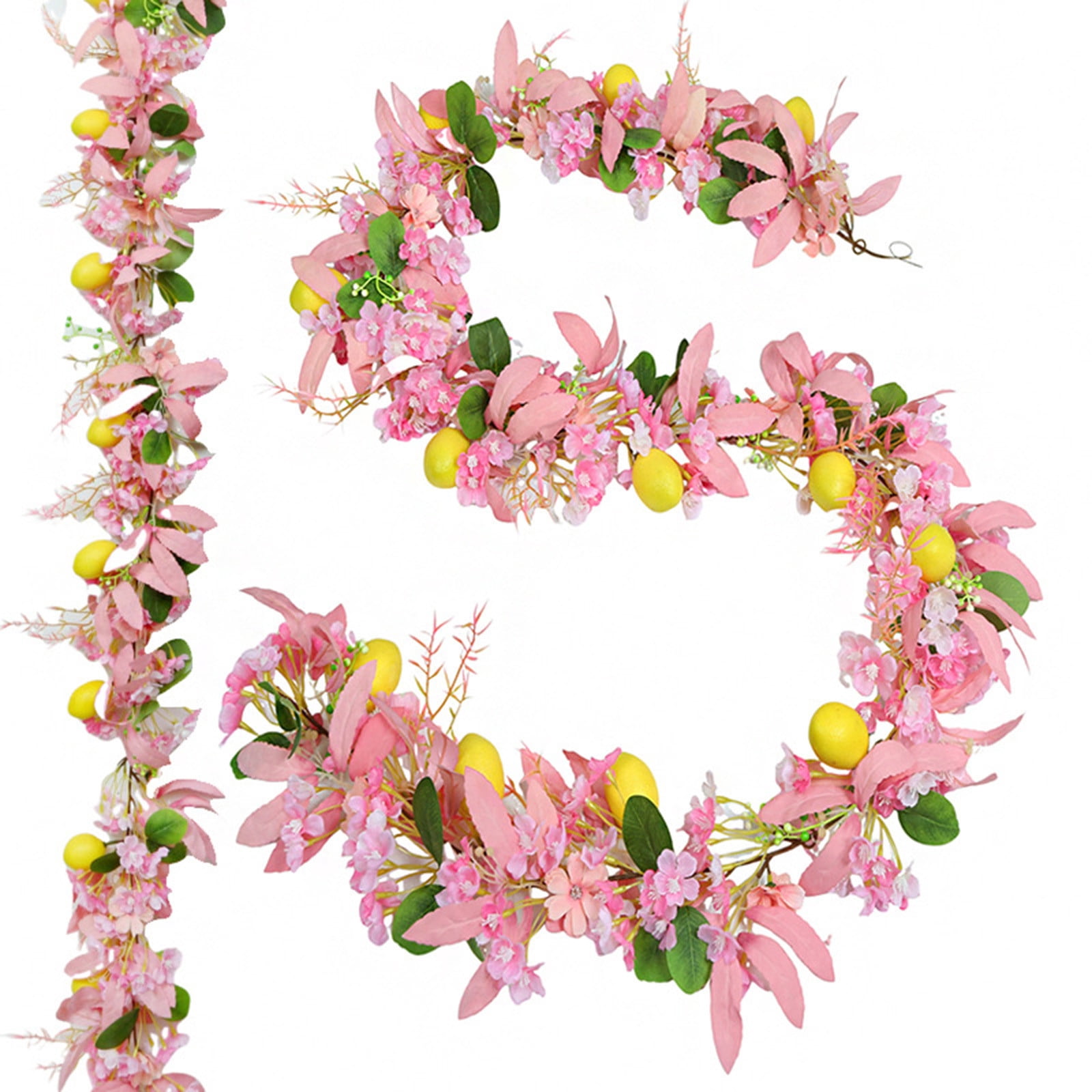 tzyudk Artificial Lemon Vines 1.8 Meter Beige Realistic Lemon Branch ...