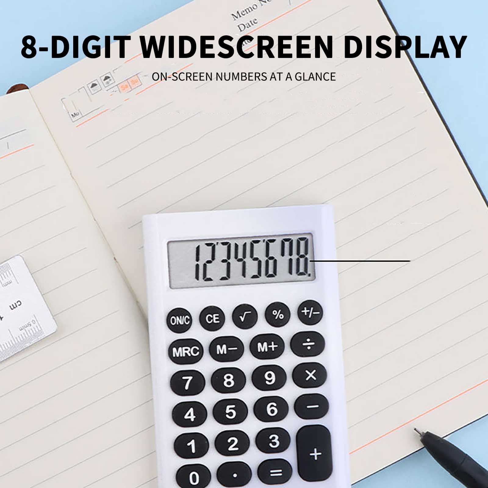 tzyudk Basic Standard Calculators Mini Digital Desktop Calculator With ...