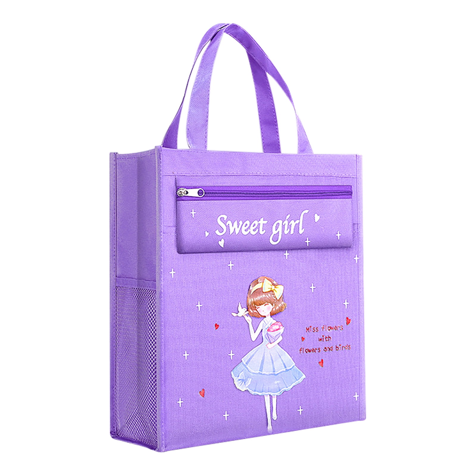 tzyudk Black Tutorial Bag Student Tote Bag Book Bag Document Bag Large ...