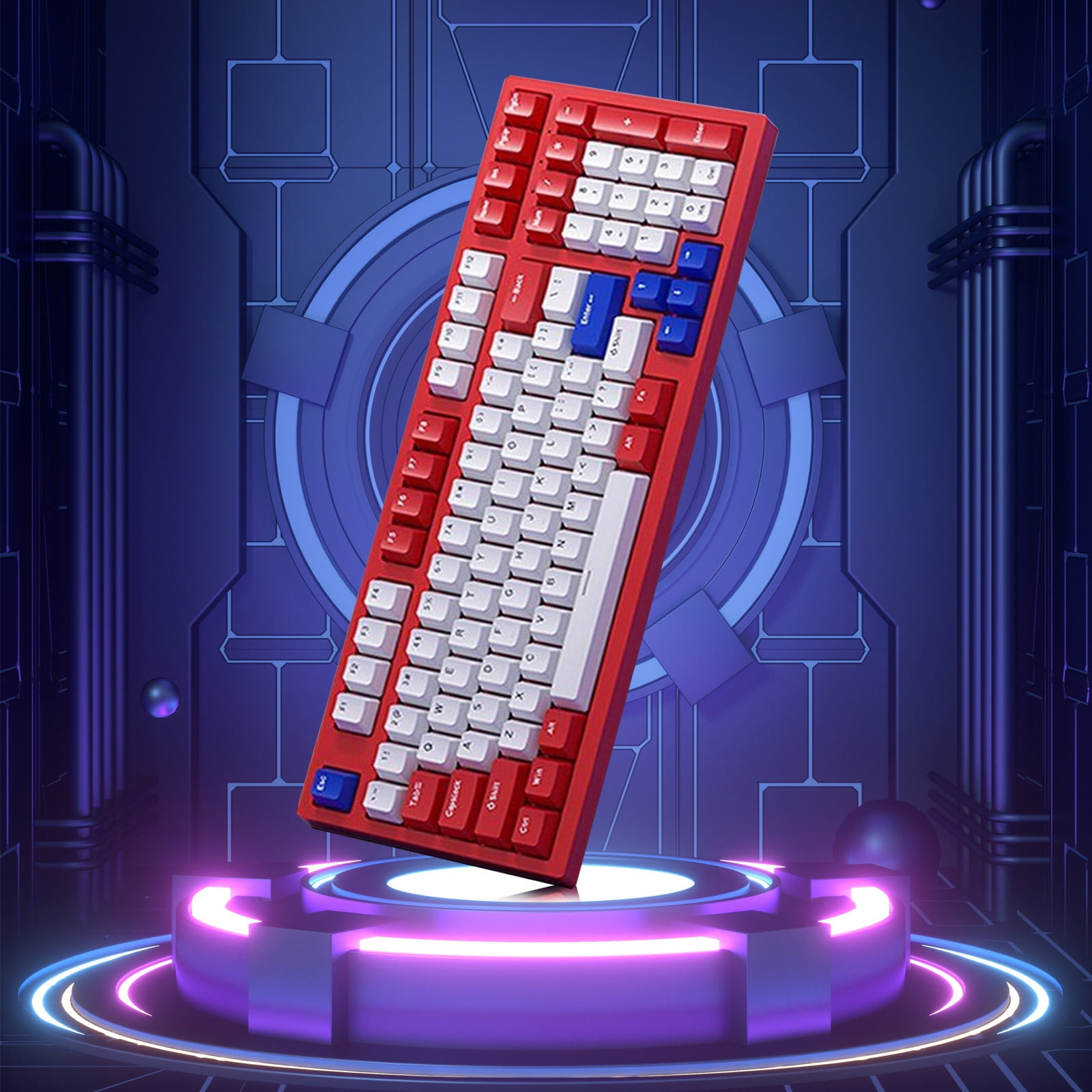 tzyudk Green Axle Macro Gaming Keyboard Colourful Rgb Lighting Effects ...