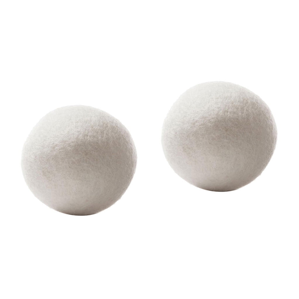 tzyudk Premium Wool Dryer Balls - Pack of 2 - Eco-Friendly, Reusable ...