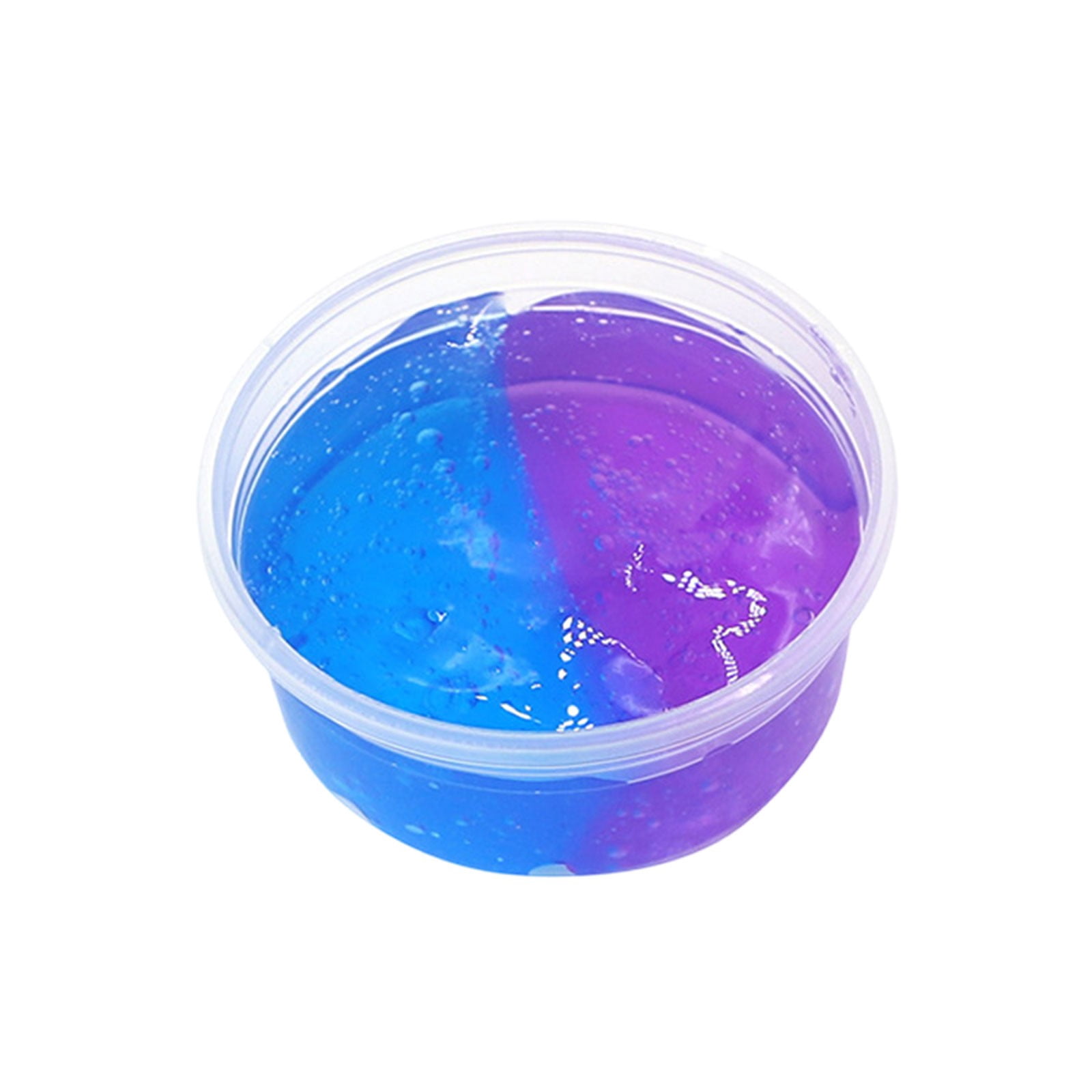 tzyudk Purple Crystal Slimes Clays Kit Diy Noodles Pulling Toy Fruit ...