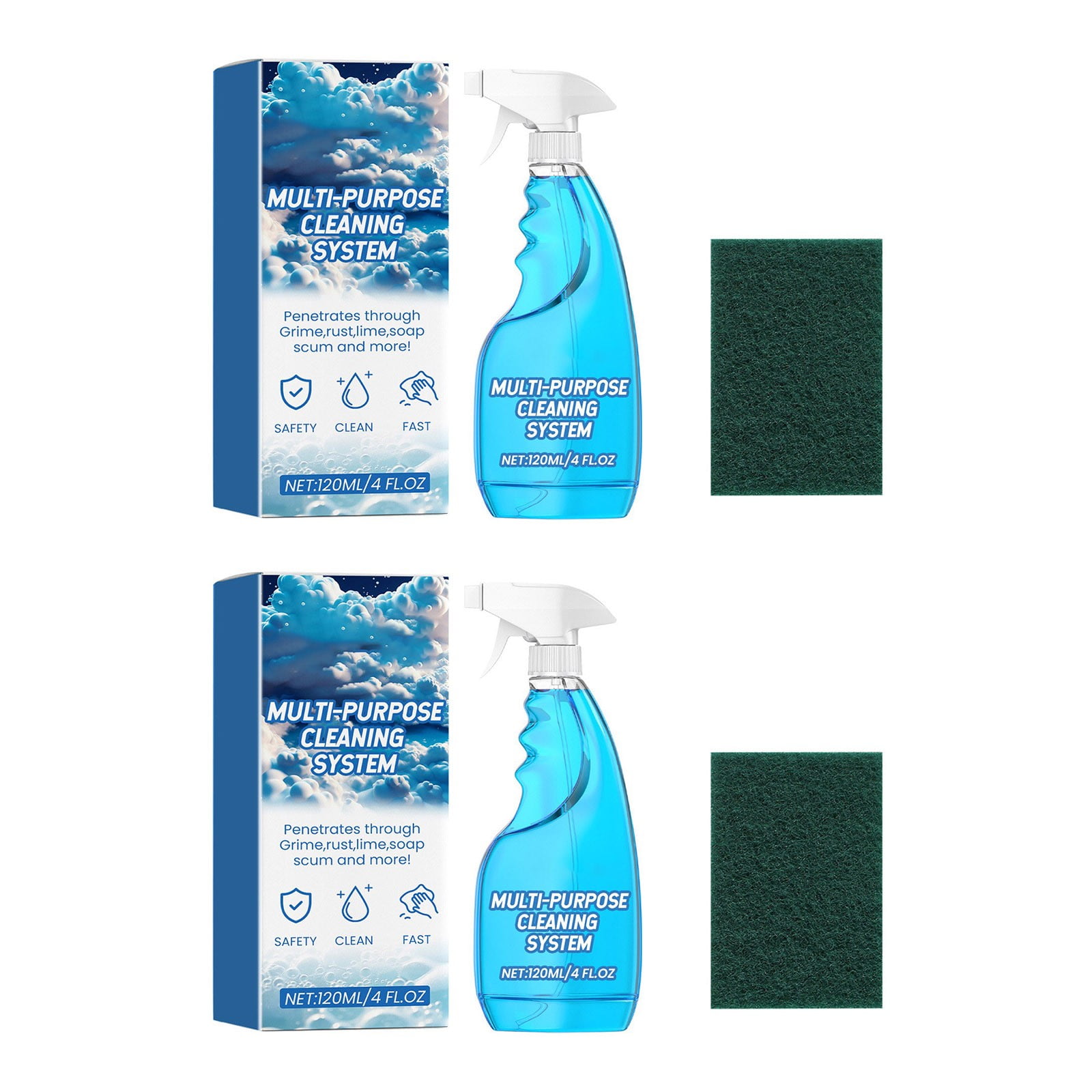 tzyudk blue 120Ml Spray All Purpose Cleaner Spray Foam Cleaner Foam ...