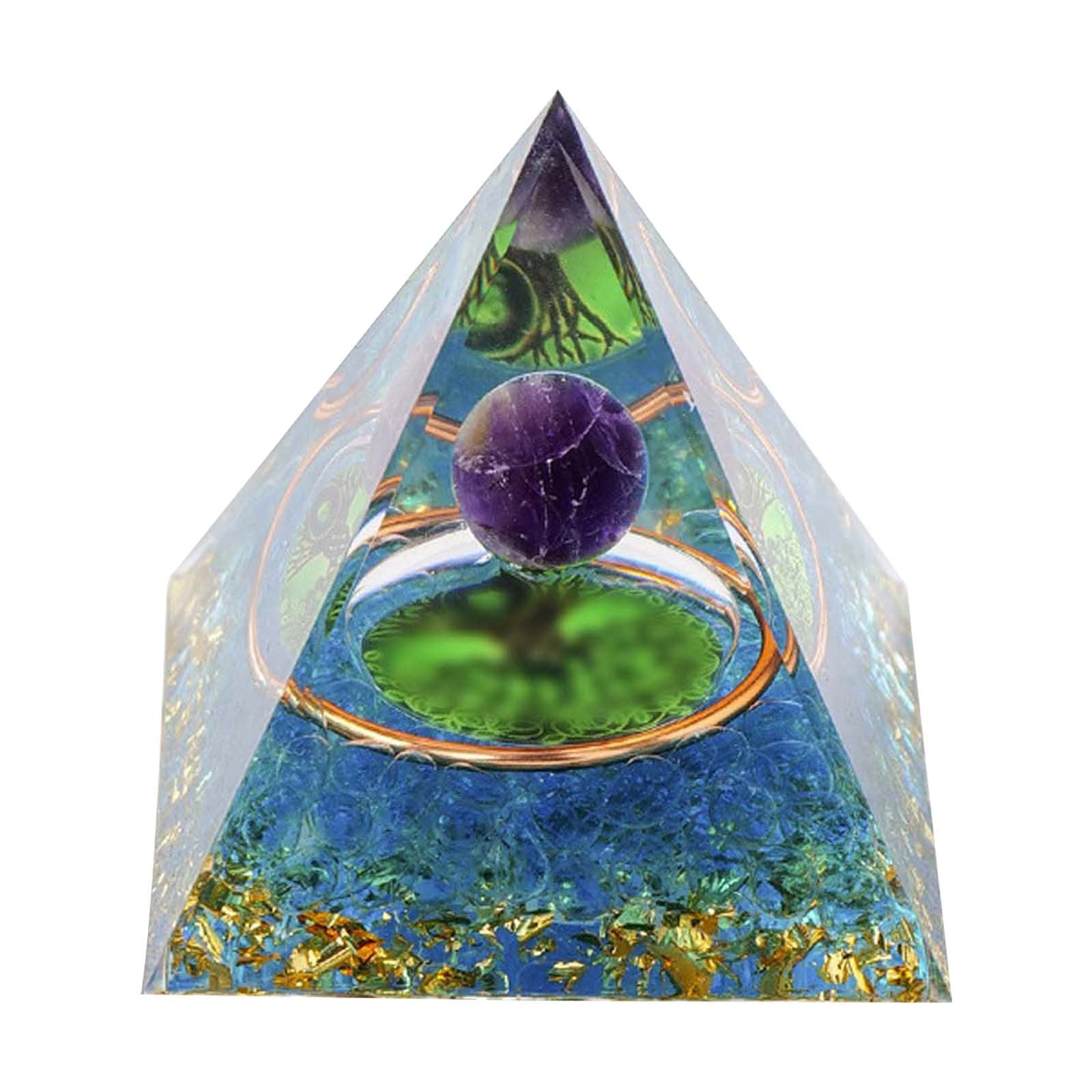 tzyudk color Styles Pyramids Crystal Crushed Stone Pyramids Home Crafts ...