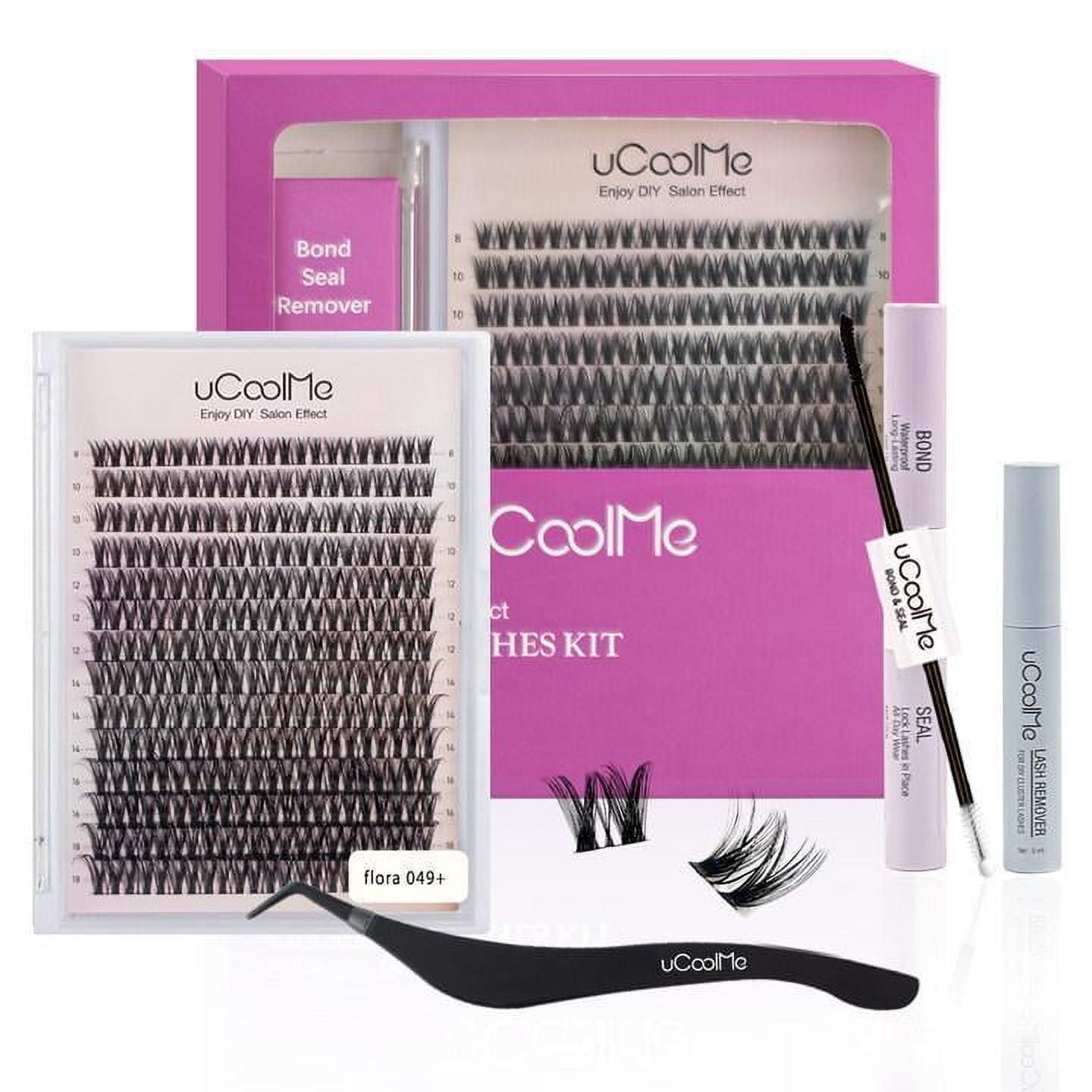 uCoolMe Flora DIY Lash Extension Kit Clusters Individual Lashes Kit ...