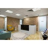 uDecor Iconic Petra 2x2 Mineral Fiber Ceiling Tile - Box of 10, White ...