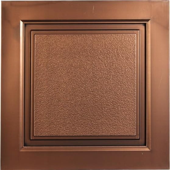 uDecor Meridian Ceiling Tile 2x2 - Box of 10 - Drop-in (Antique Bronze ...