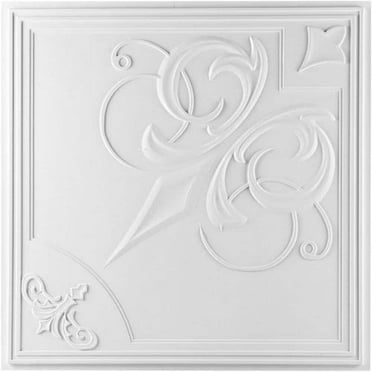 Smooth Economy Revealed Edge Lay-in Ceiling Tile 12 in x 12 in Sample ...