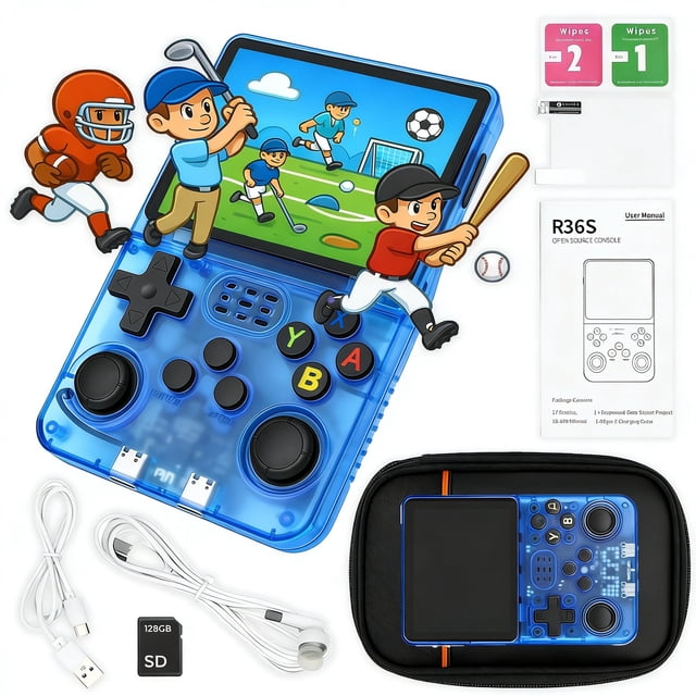 uMadeUs Portable Handheld Video Game Console with 20k+ Classic Games ...