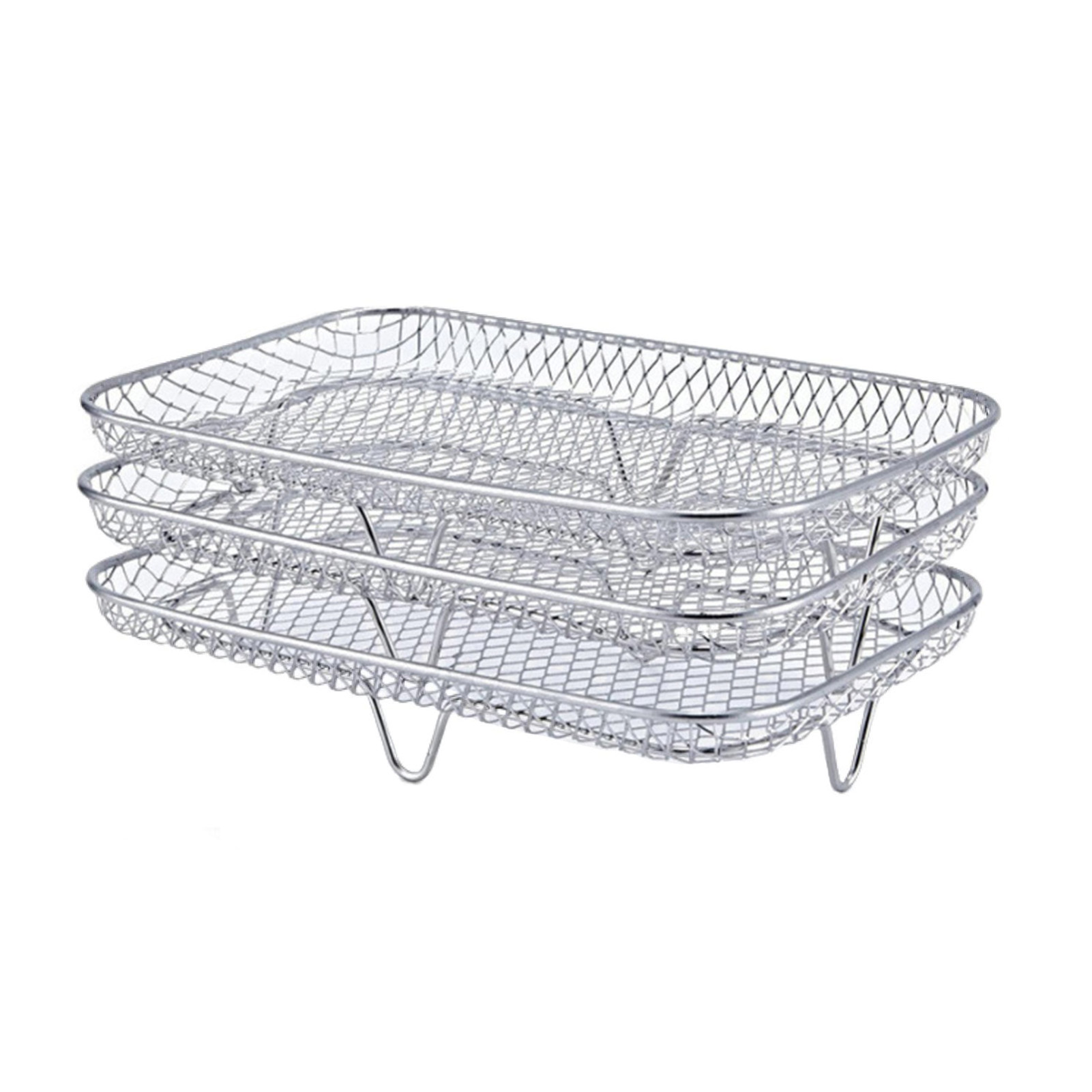 uawhw Air Fryer Rack,3Pcs Air Fryer Rack Stackable Dehydrator Racks ...