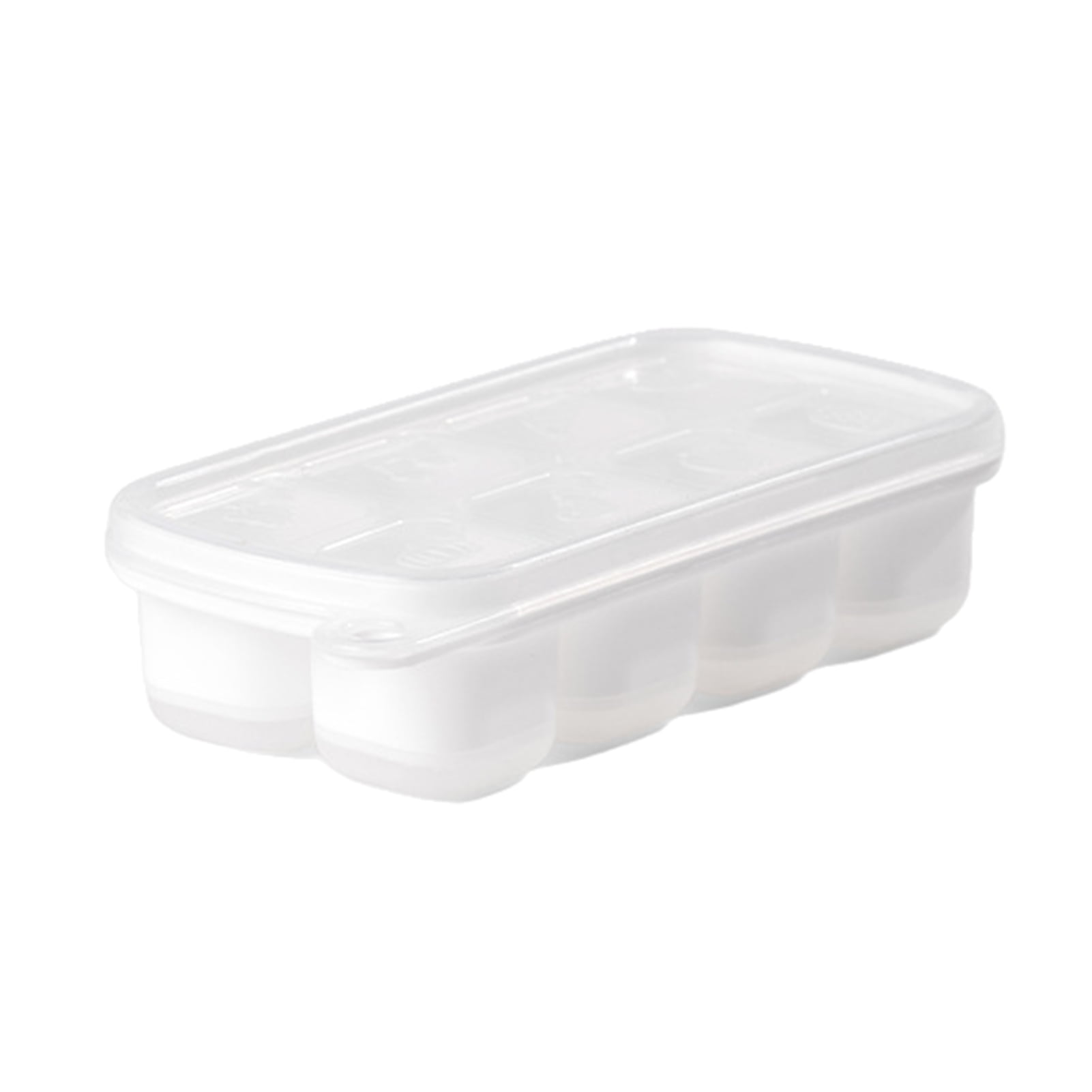 uawhw Ice Tray,Ice Tray with Lid 8-Cavity Easy-Release Mini Stackable ...