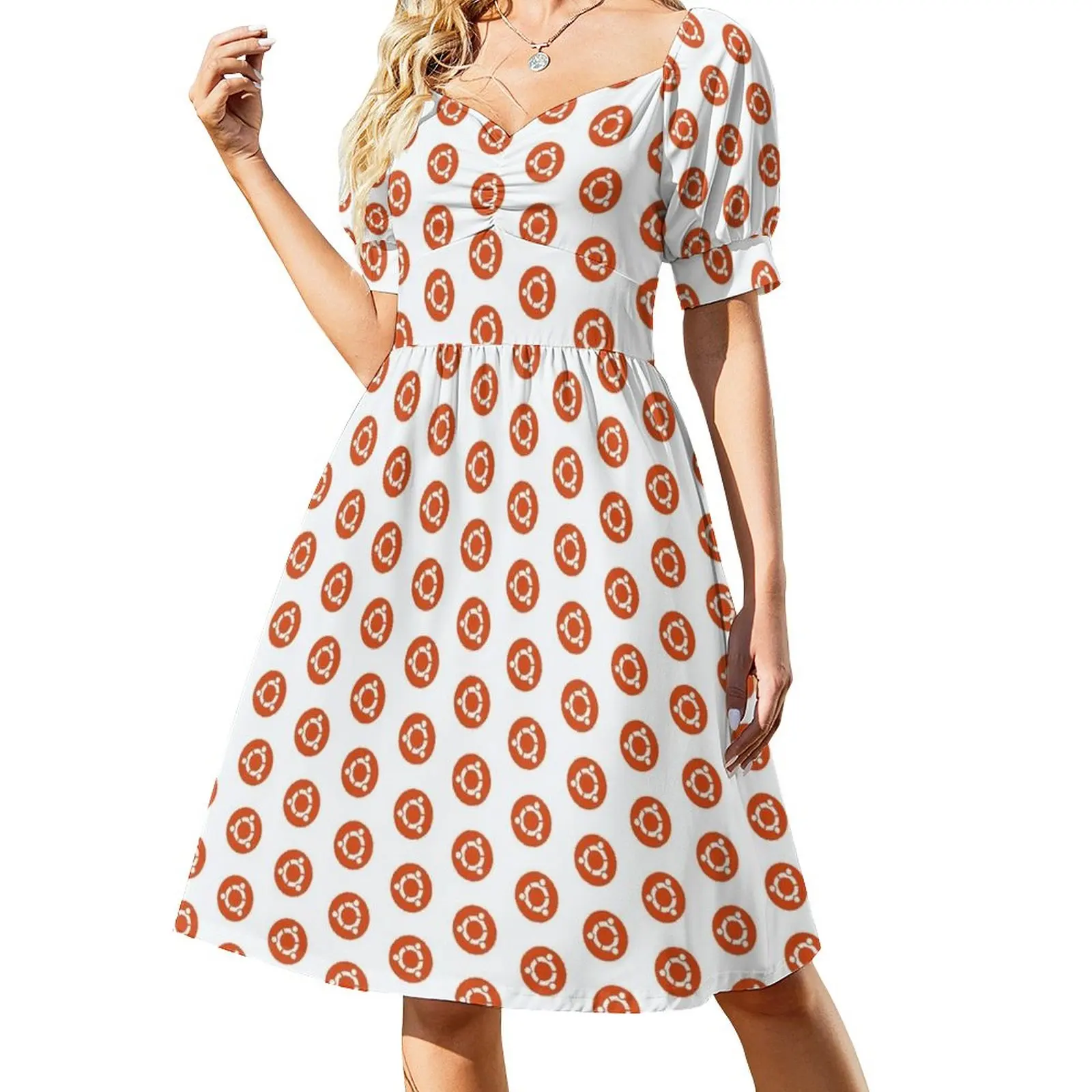 ubuntu logo Sleeveless Dress Aesthetic clothing elegant guest wedding ...
