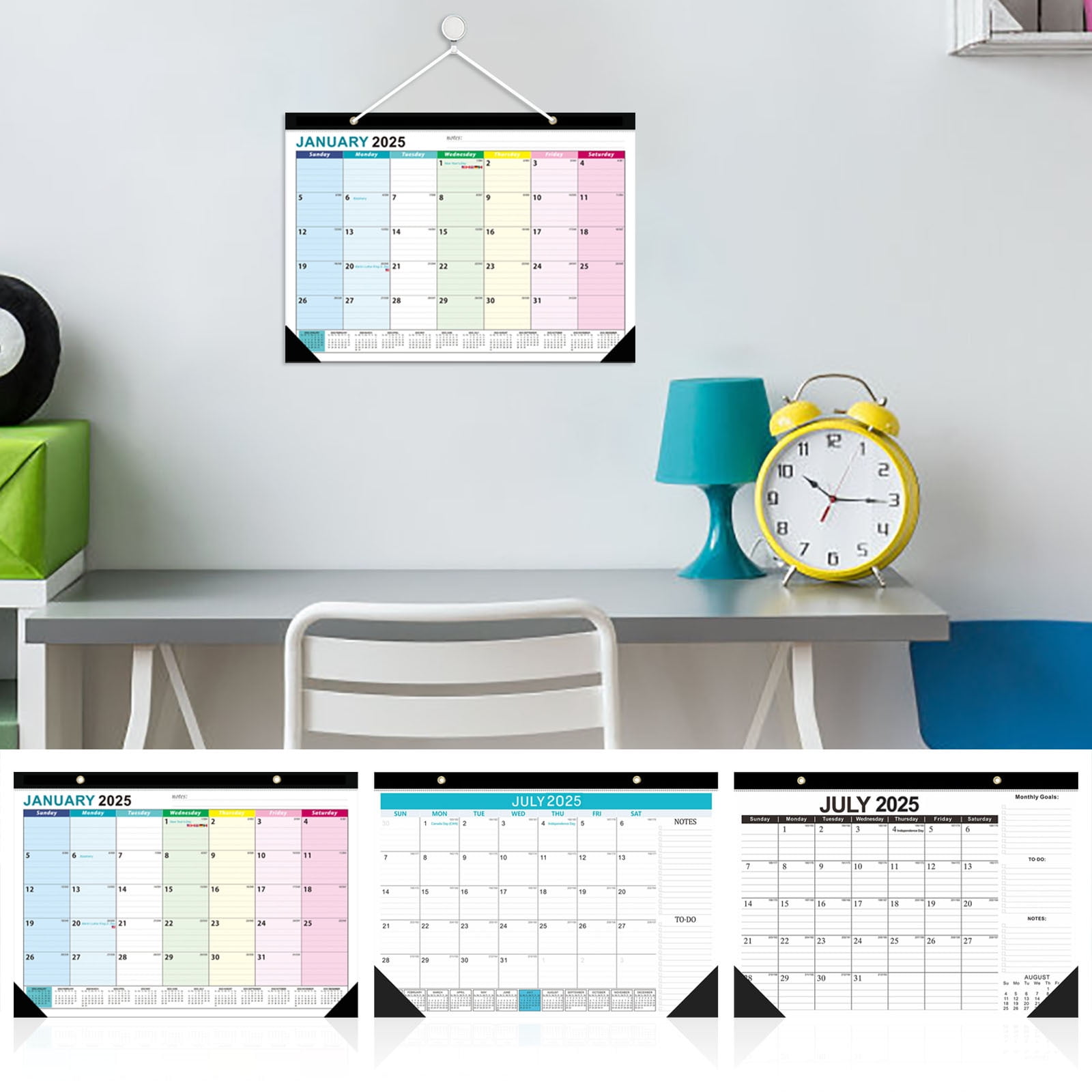ufehgfjh Calendar 2025 English Version 18 Month Countdown English ...