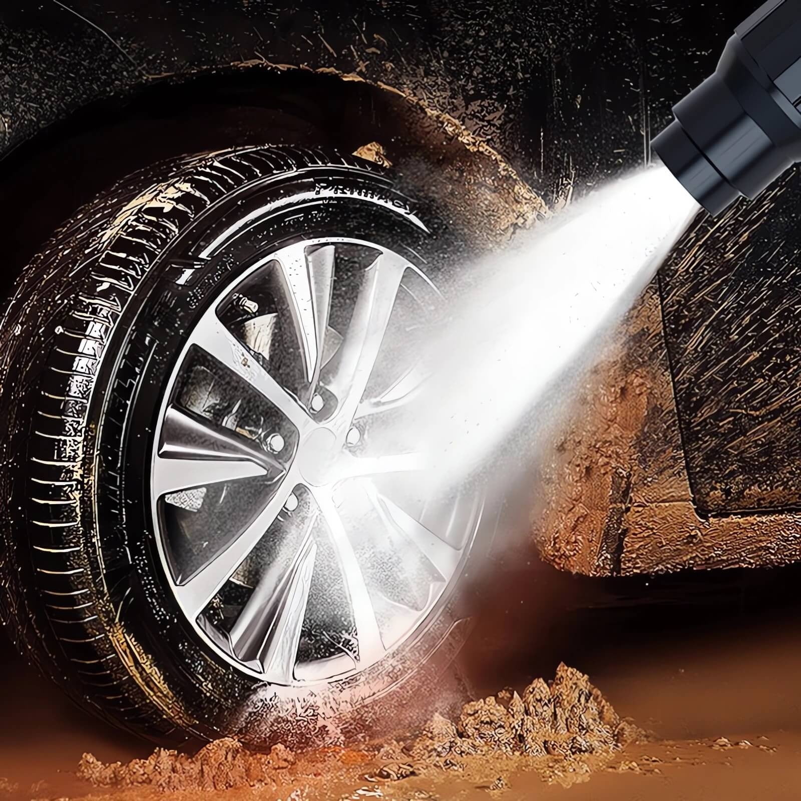 ufehgfjh Garden Hose Nozzle,High Pressure Water Spray Tool Car Wash ...