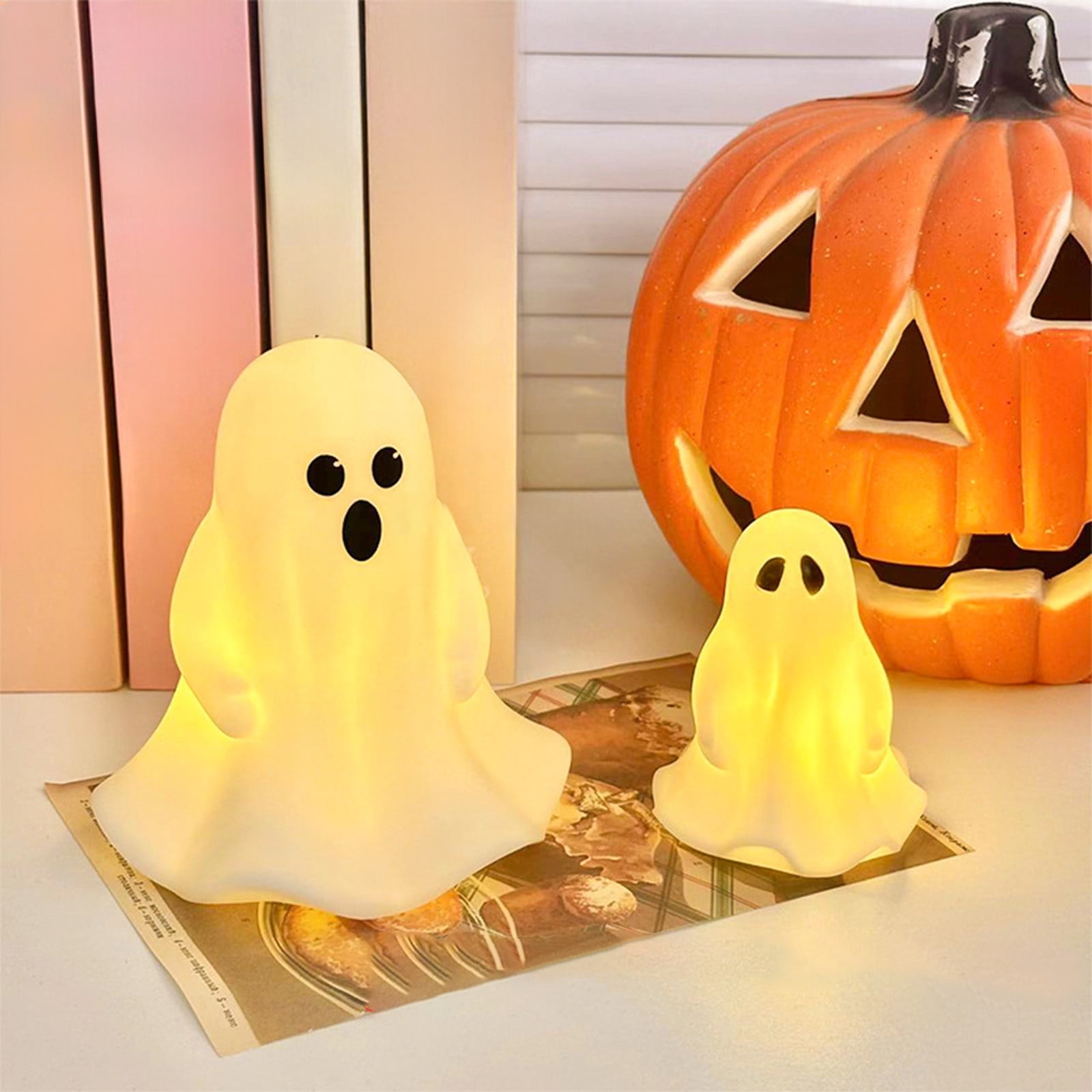 ufehgfjh LED Halloween Lantern Light Horror Spooky Scary Lamp For Party ...