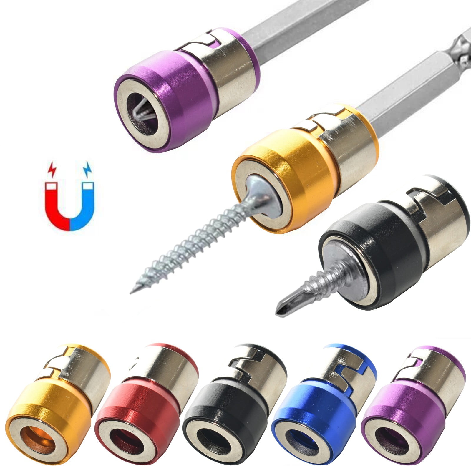 ufehgfjh Screwdriver Head Upgrade Magnetizer Screw Removable For Hex ...