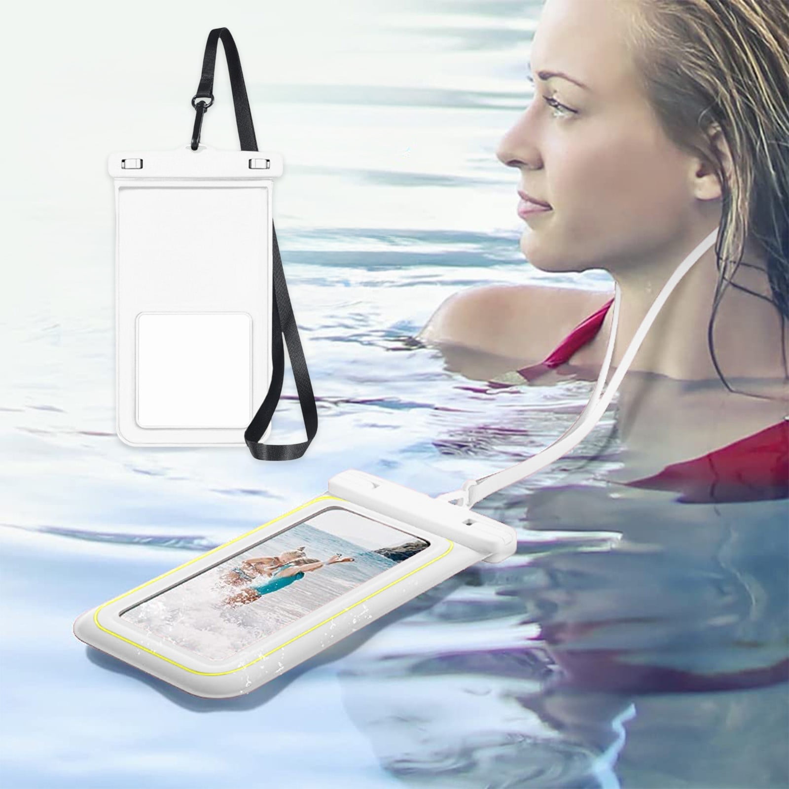 ufehgfjh Sponge Floating Cell Phone Waterproof Bag Swimming Rafting ...