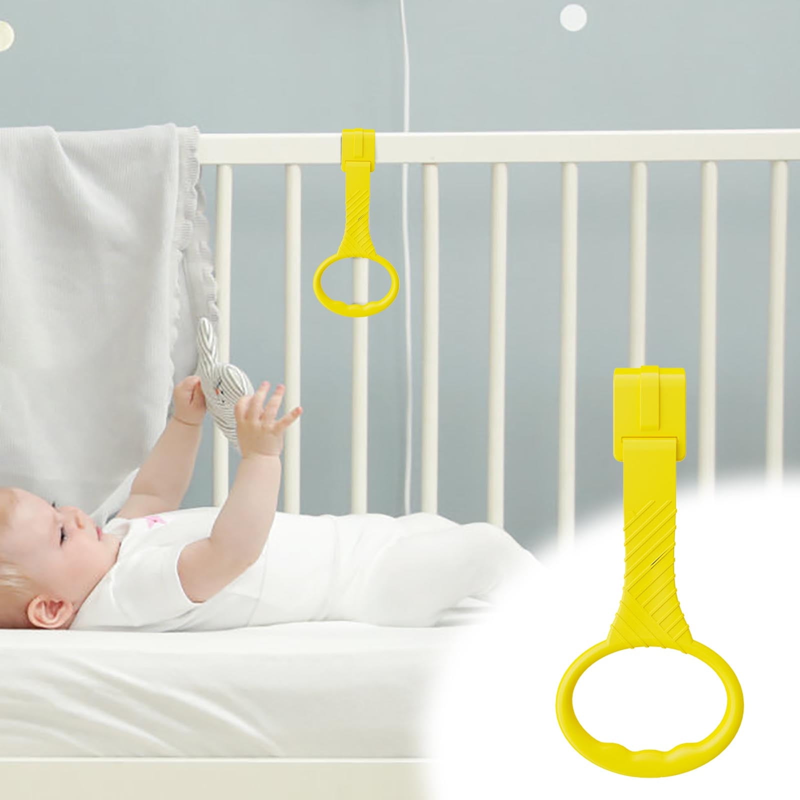 ufehgfjh Tax Free Weekend Baby Fence Pull Ring Baby Fence Pull Ring Pull Standing Toy Hanging ...
