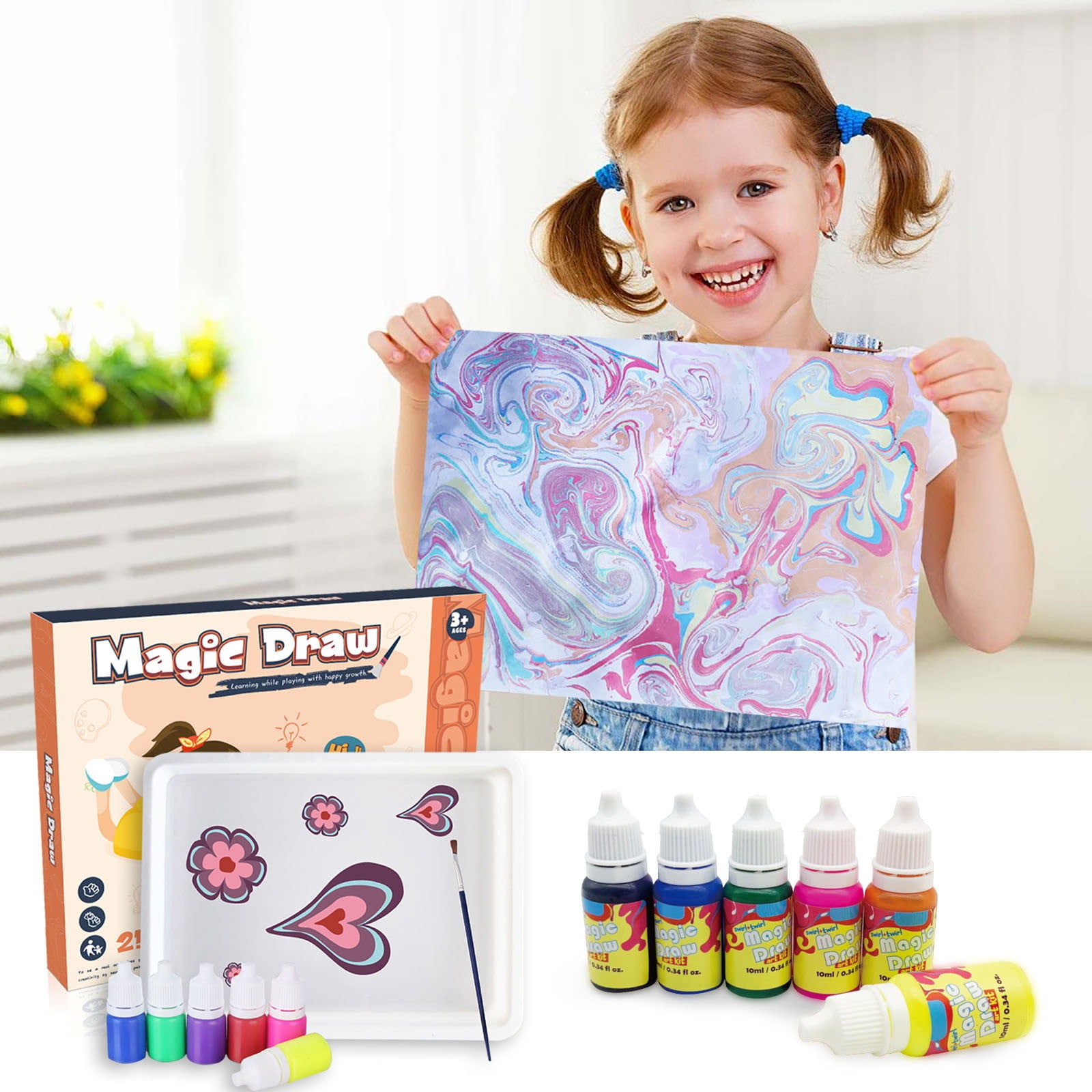 ufehgfjh Tax Free Weekend Water Painting Set Floating Water Painting ...