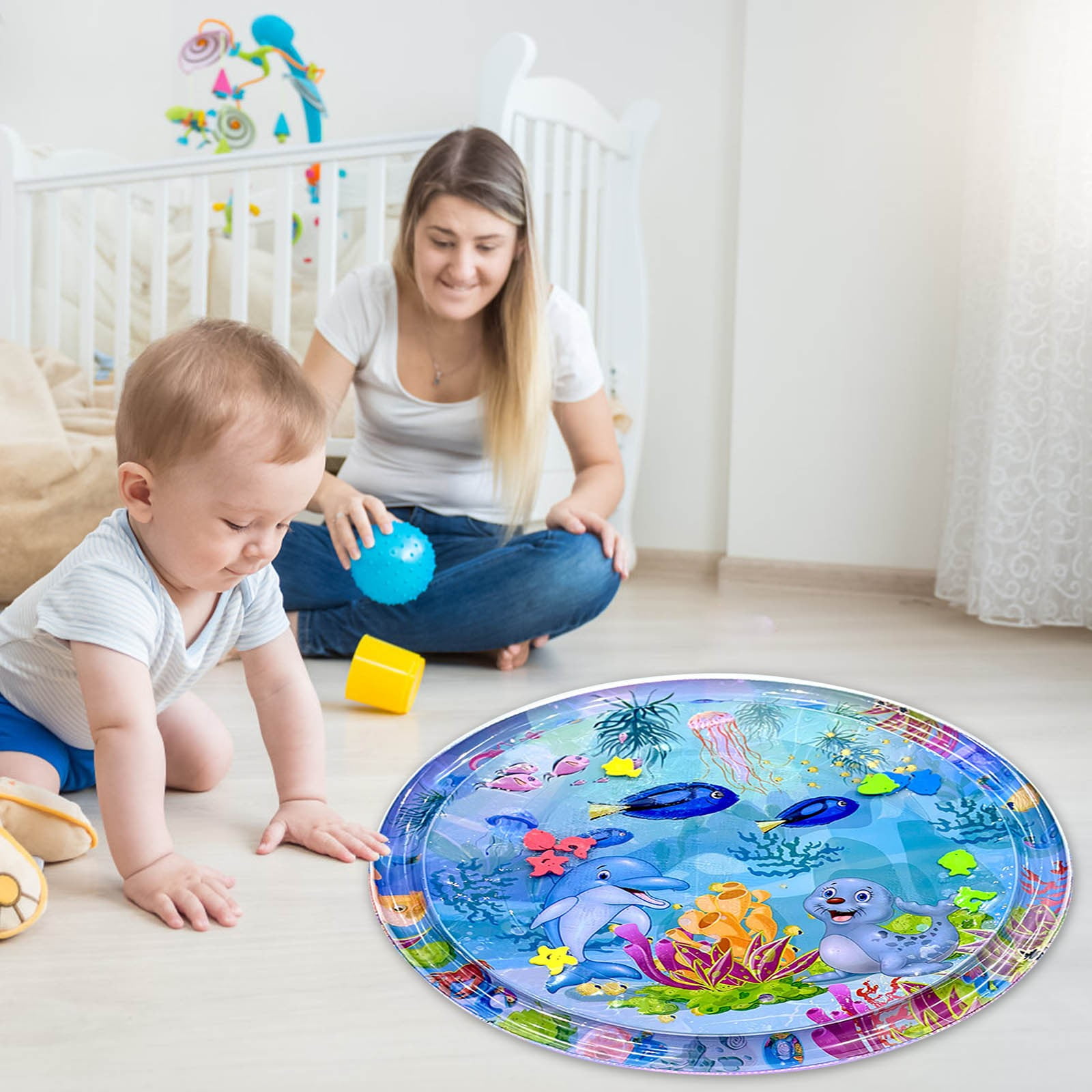 ufehgfjh Water Playmat Thickened Water Sensor Play Mat For Cats Water ...