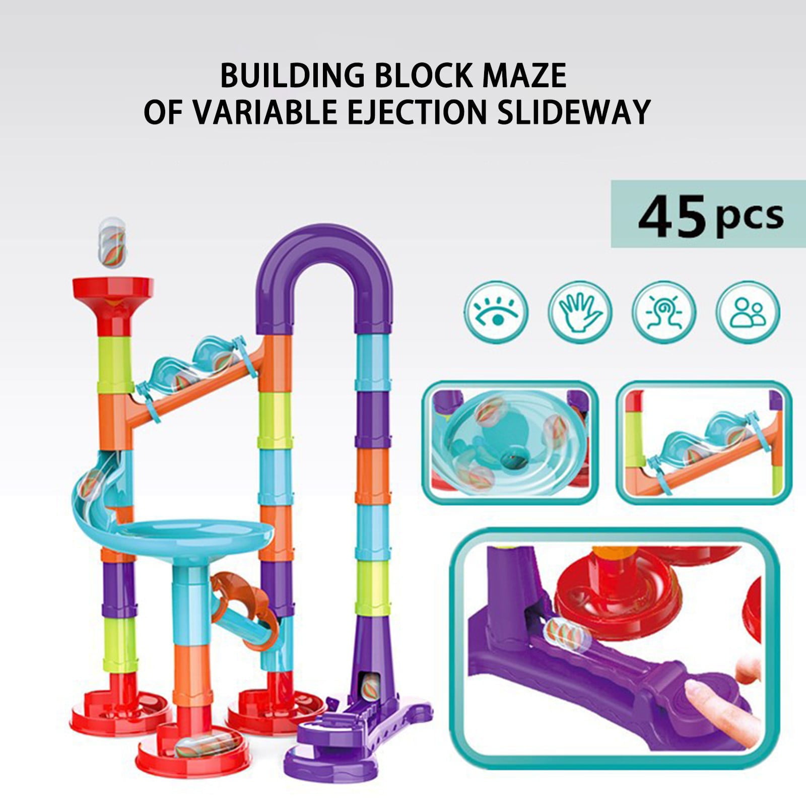 ufehgfjh up to 50% Off Colorful Balls Run Slide Block Dropping Balls ...