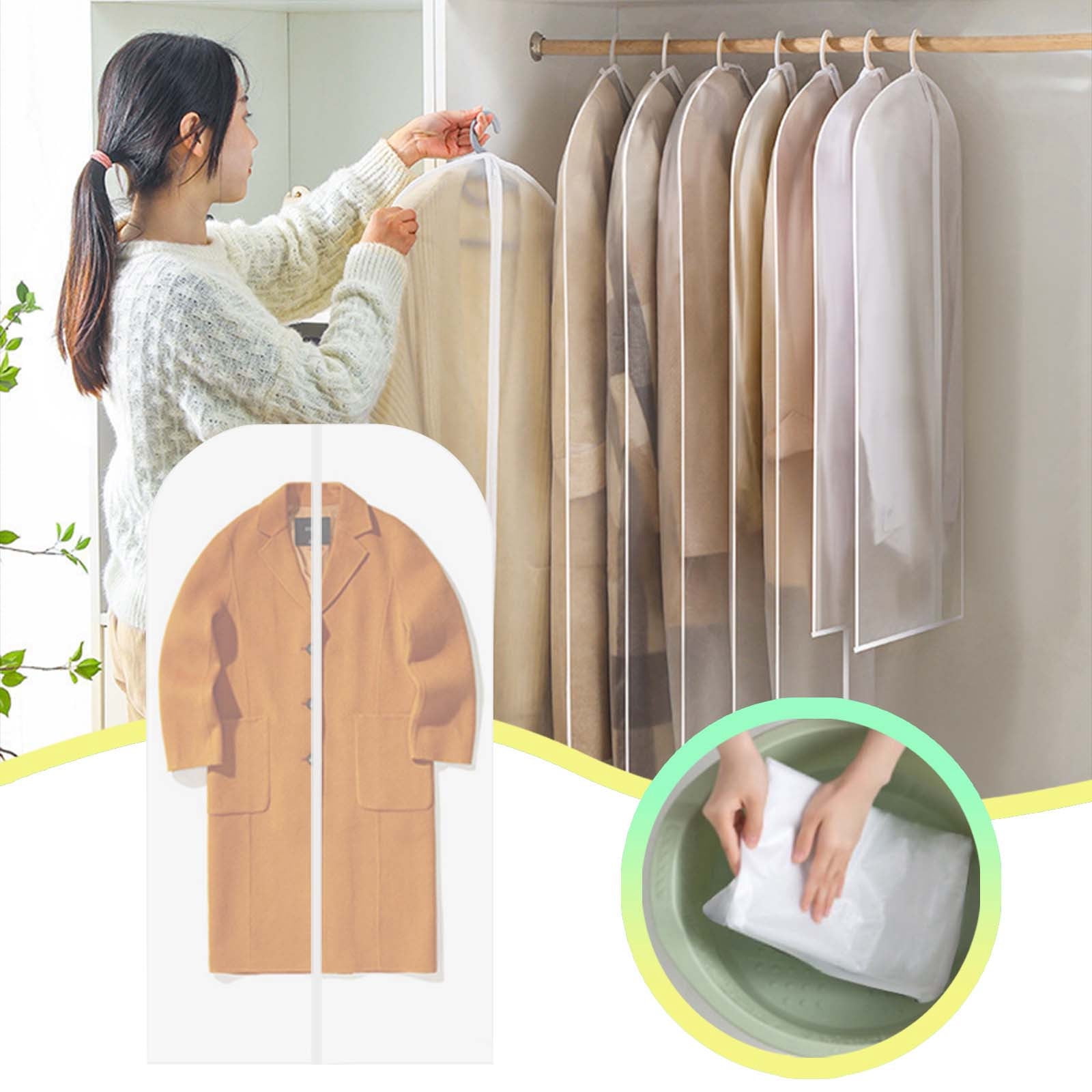 uhnmk Clothing Cover Household Suit Cover Washable Hanging Proof and ...