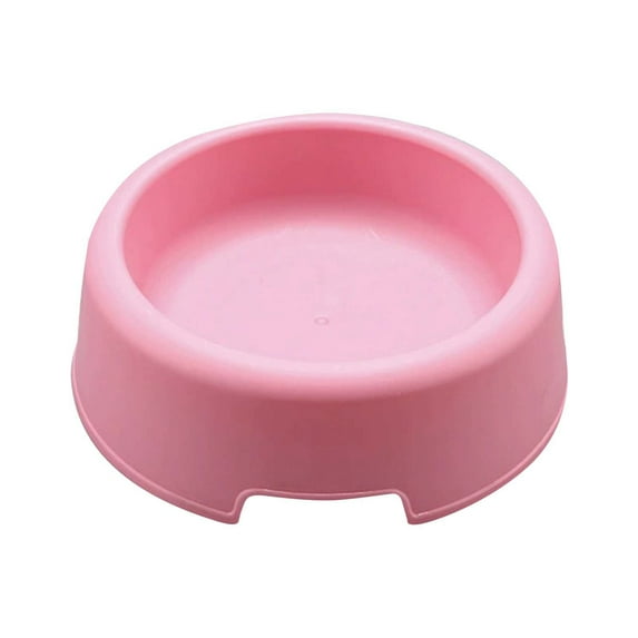 uhnmk Small Round Plastic Pet Bowl Set Lightweight and Affordable Cat ...
