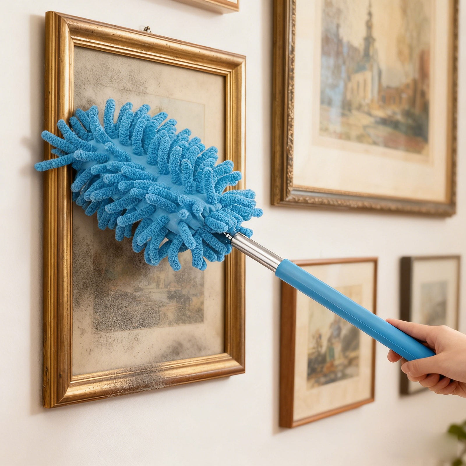 uhnmki Extendable Mini Microfiber Duster Cleaning Brush with Telescopic ...