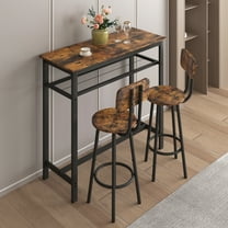 Free Shipping! Hommoo Pub Table and Chairs Set of 2, 3 Pcs Dining Table ...