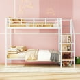 uhomepro Bunk Bed Full Over Full Metal Bunk Beds with Lateral Storage ...
