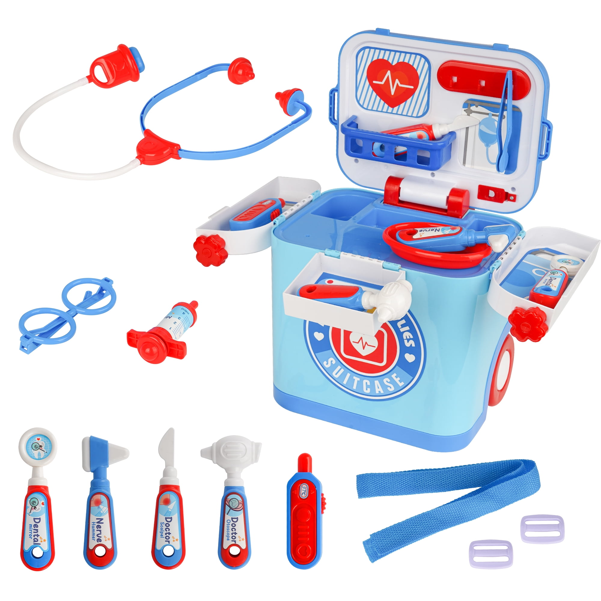 uhomepro Play Doctor Kit for Kids, 21PCS Pretend Play Medical Doctor ...