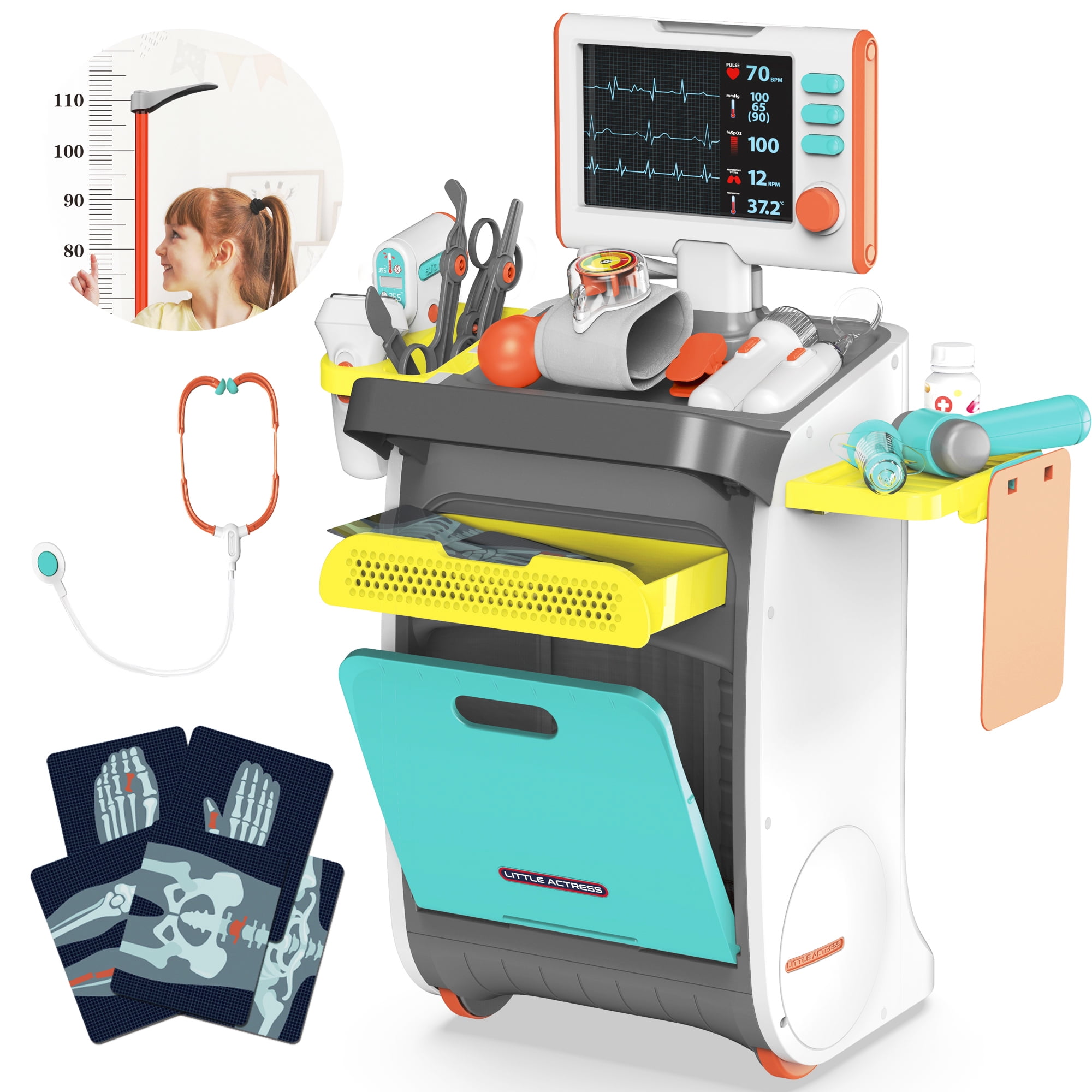 uhomepro Play Doctor Kit for Toddlers 3-5, Kids Pretend Medical Station ...