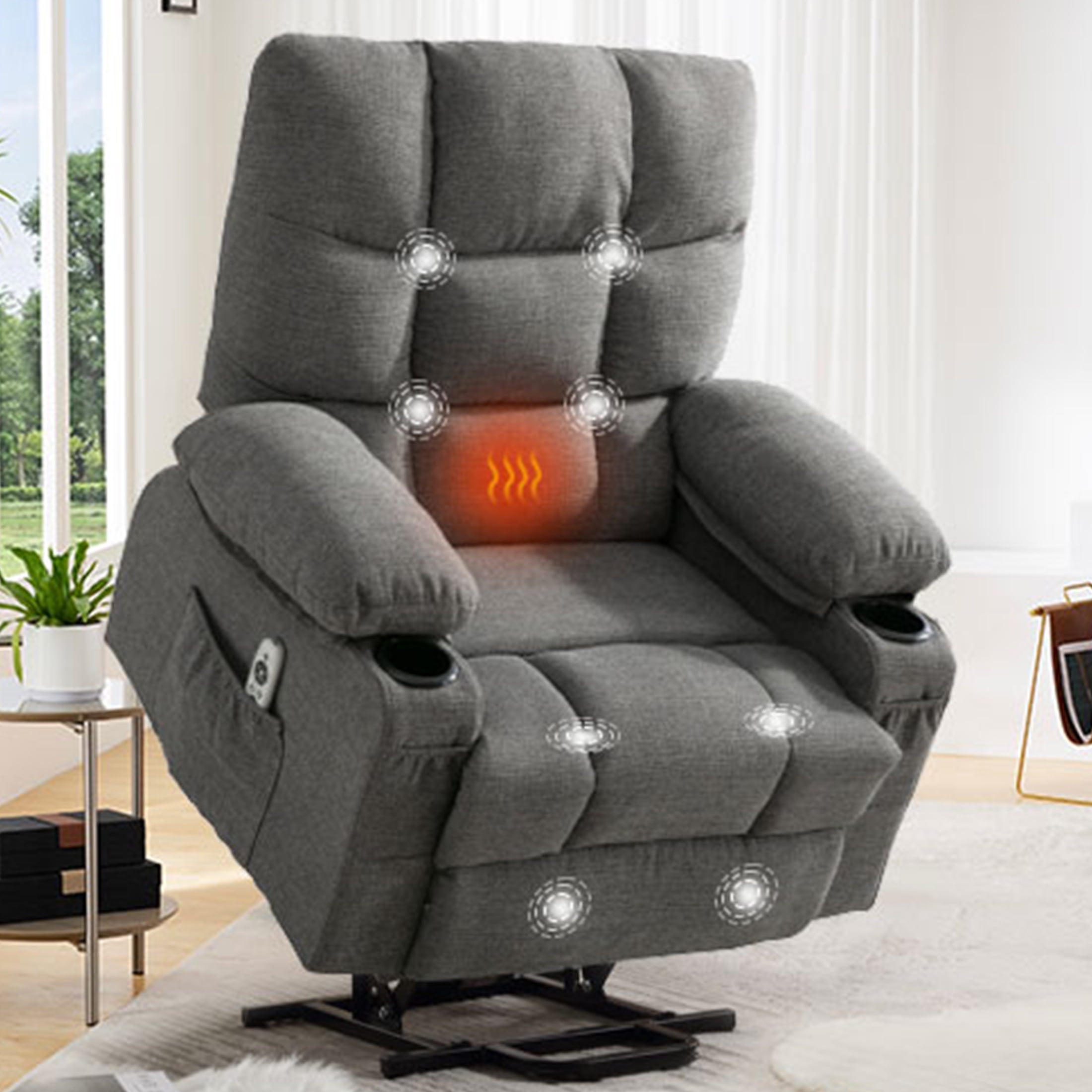 Uhomepro Power Lift Recliner Chair For Elderly Massage Chair With Heat And Massage Lift Chair